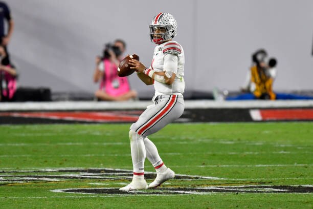 Justin Fields Betting Favorite to Be Picked 3rd in NFL Draft by 49ers ...