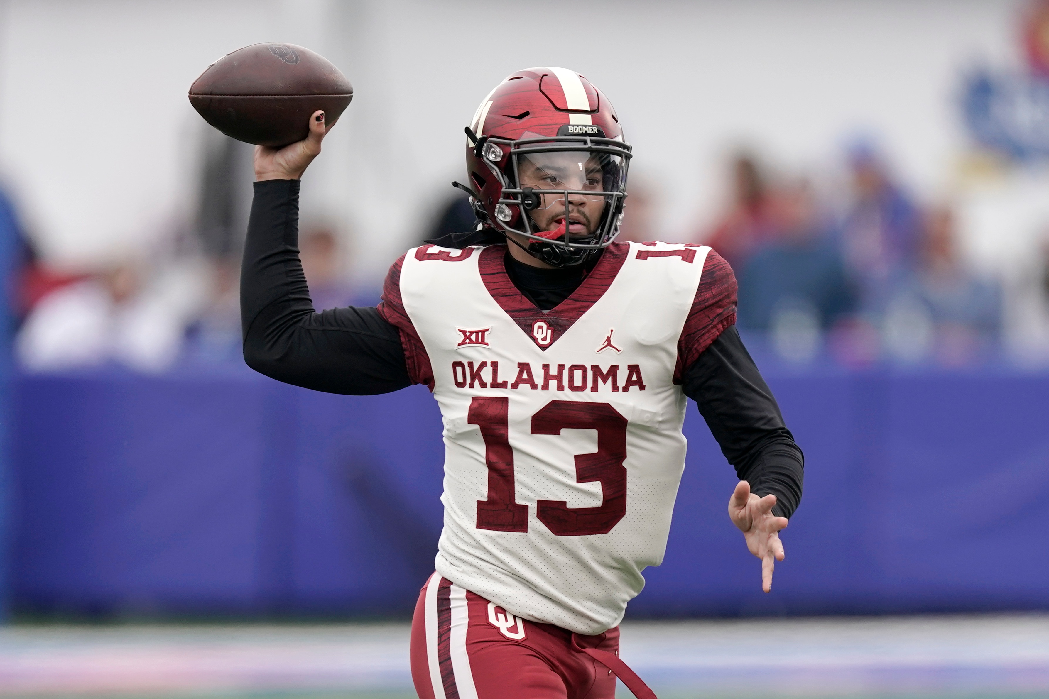 Caleb Williams, No. 3 Oklahoma Rally in 2nd Half to Thwart Kansas ...