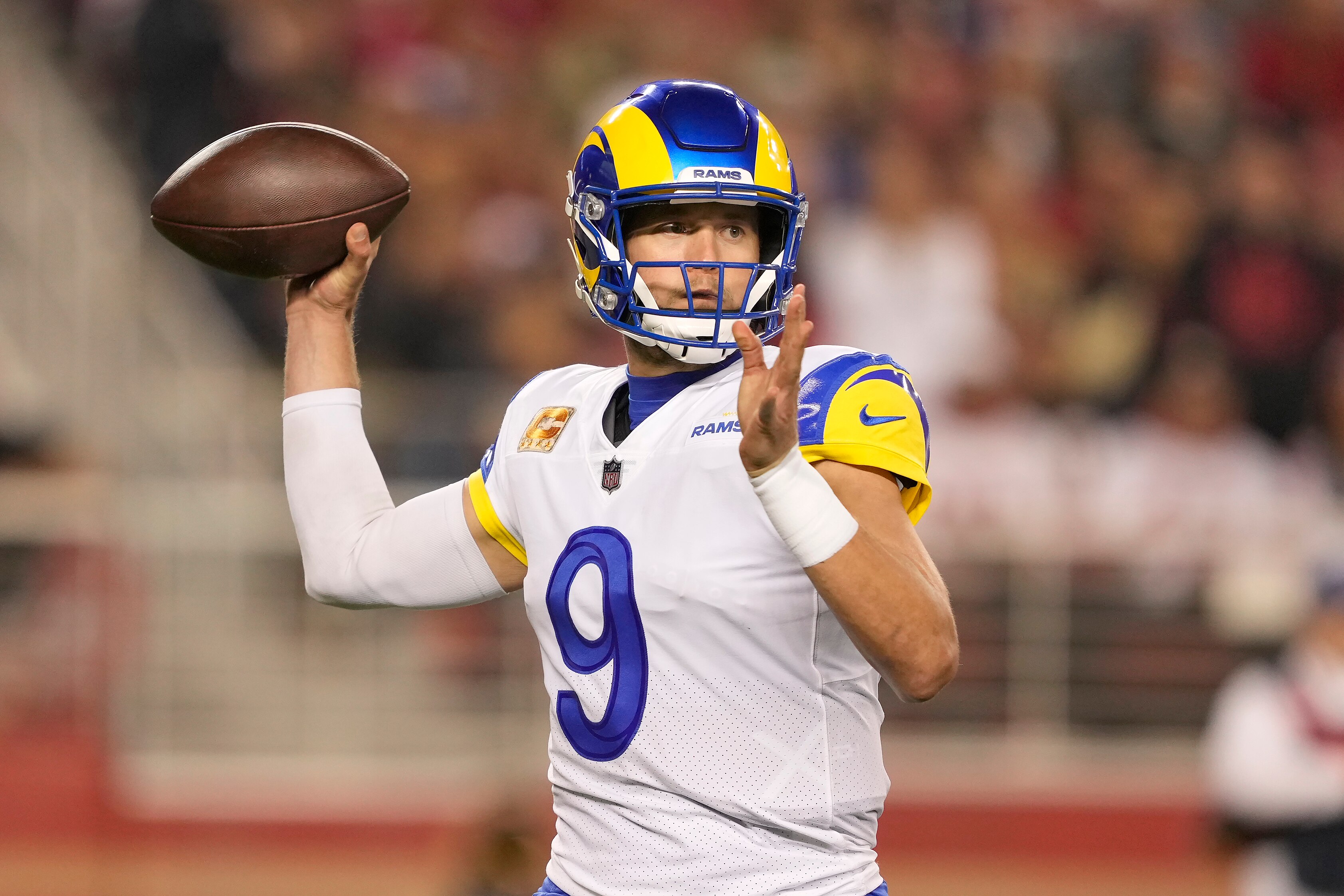 Rams' Matthew Stafford 'Feeling Great' After Getting Shot for Arm ...