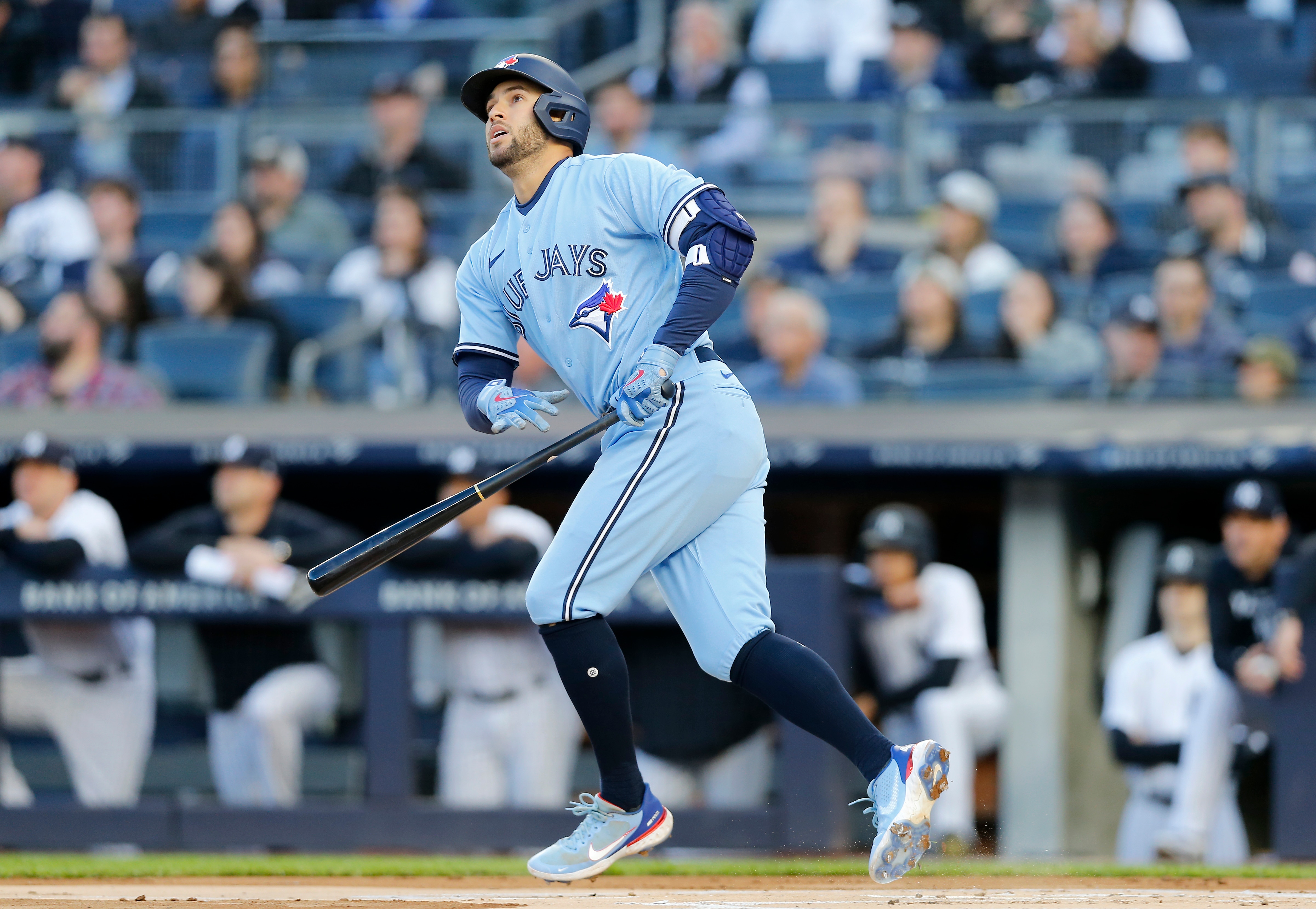 Blue Jays George Springer Exits Blue Jays vs. White Sox with Elbow ...