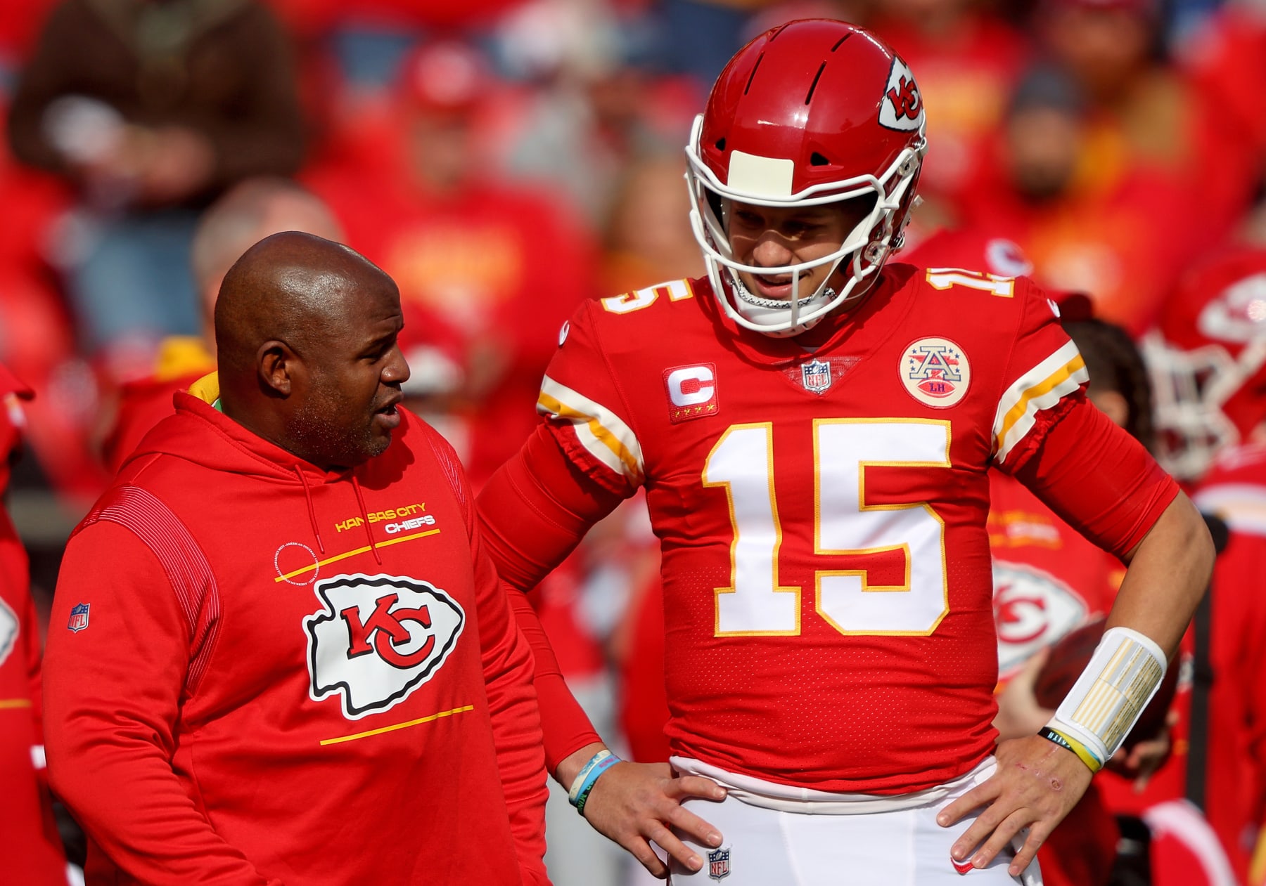 Chiefs' Eric Bieniemy Addresses Viral Patrick Mahomes Spat: 'Who Cares ...