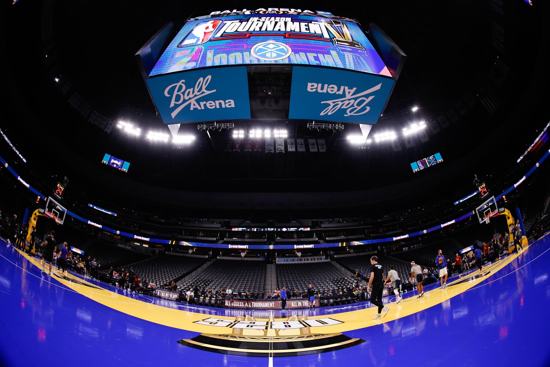 Nuggets' 3-Point Line Repainted After Being Too Far on Court for Mavs ...