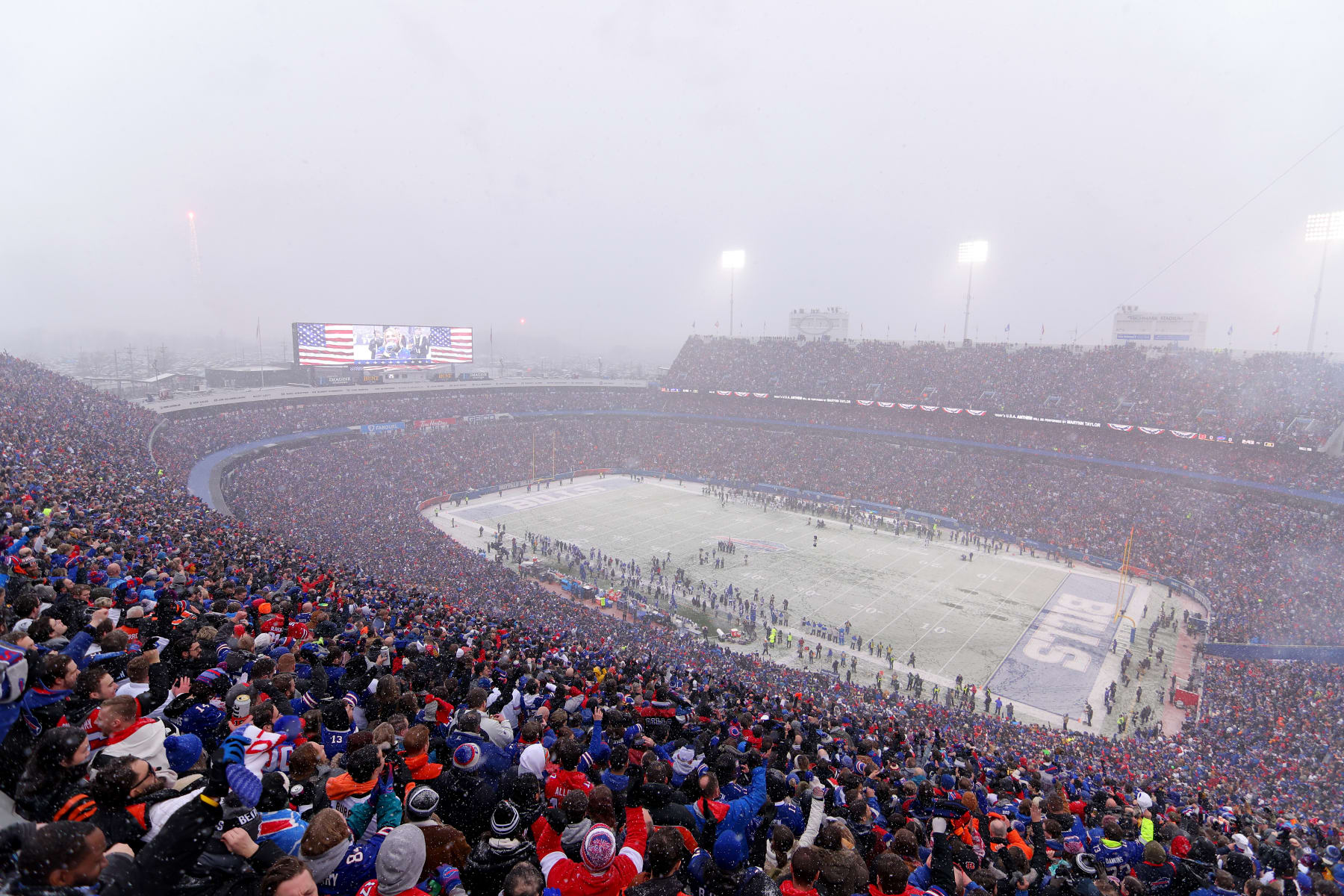 Bills Share Video of Blizzard Conditions at Highmark Stadium Ahead of ...