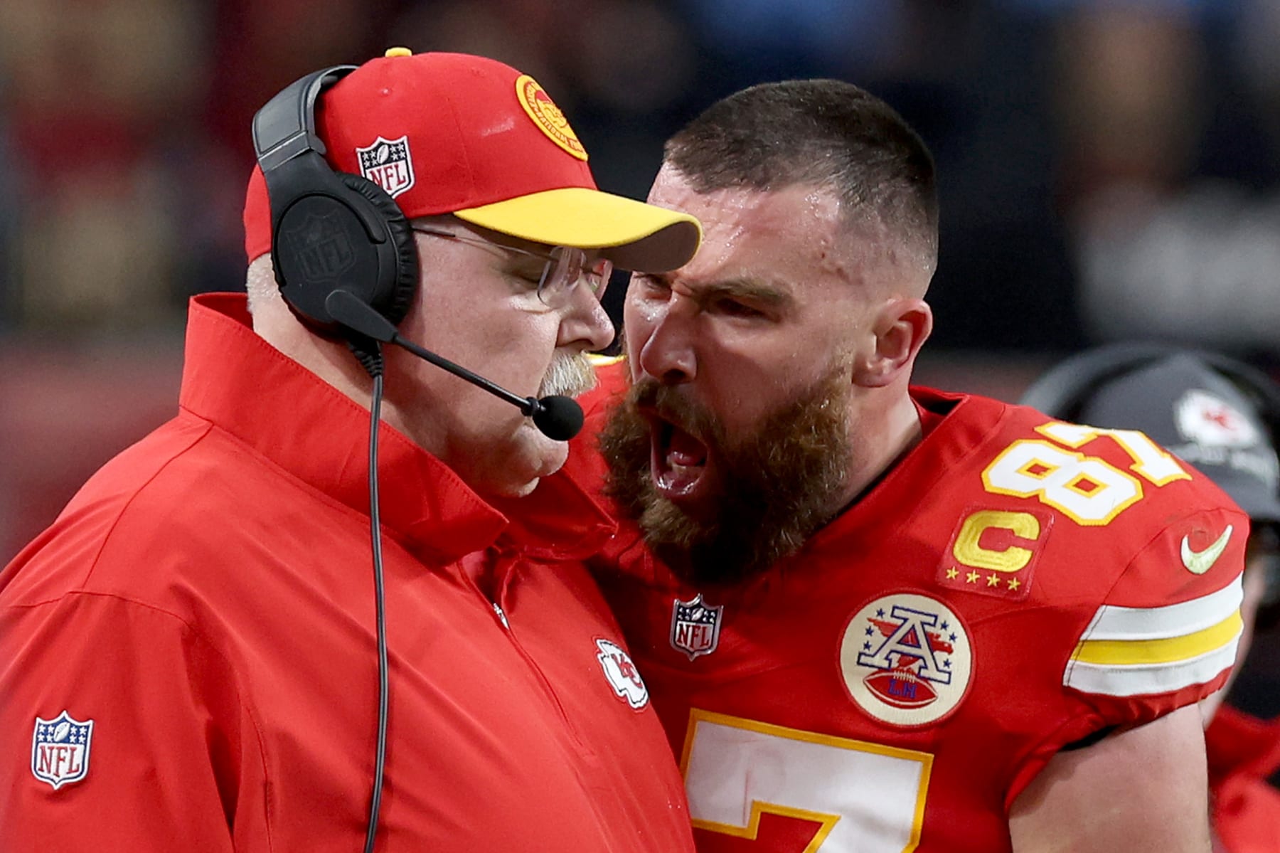 Chiefs' Travis Kelce on Viral Andy Reid Bump Video: 'Telling Him How Much I Love Him' | News ...