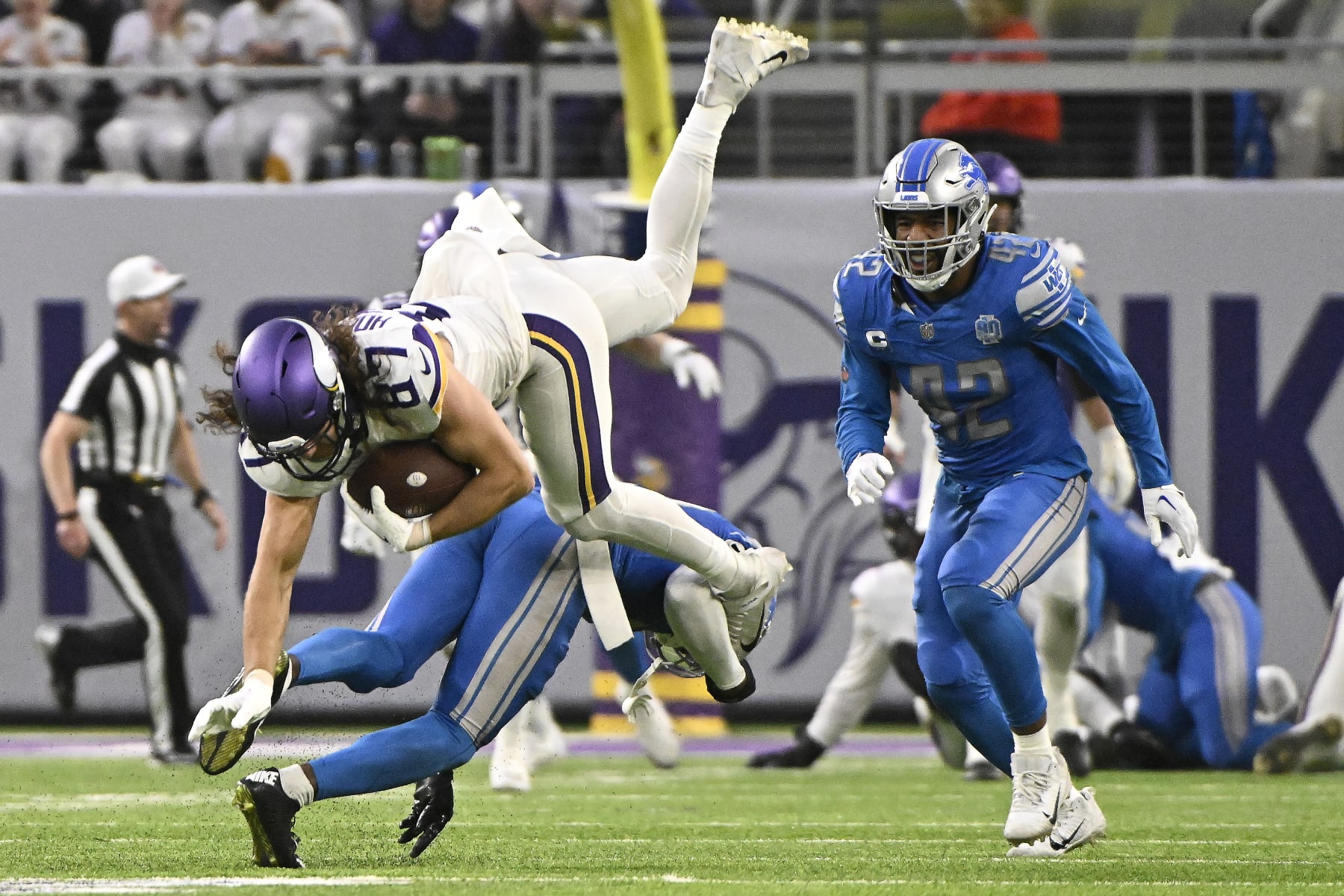 Vikings' T.J. Hockenson Talks Injury, Wants NFL to Consider Rule Change ...