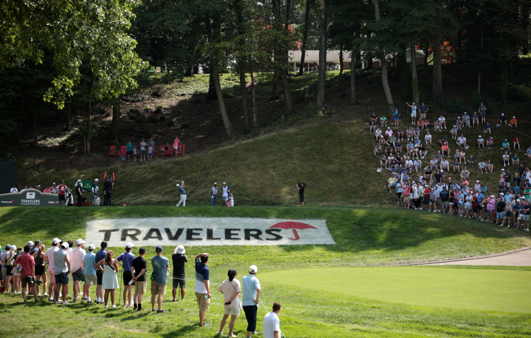 Protestors Disrupt 2024 Travelers Championship, Storm the Green on 18th ...