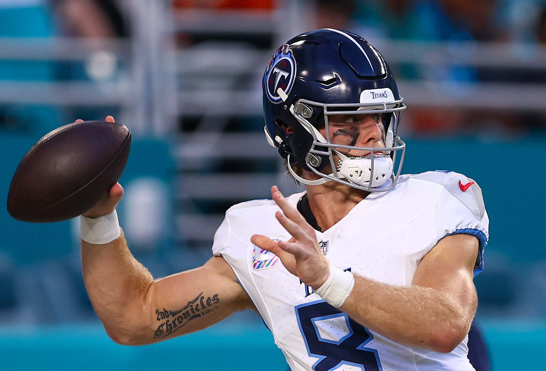 Titans' Will Levis Exits vs. Dolphins with Shoulder Injury; Replaced by ...