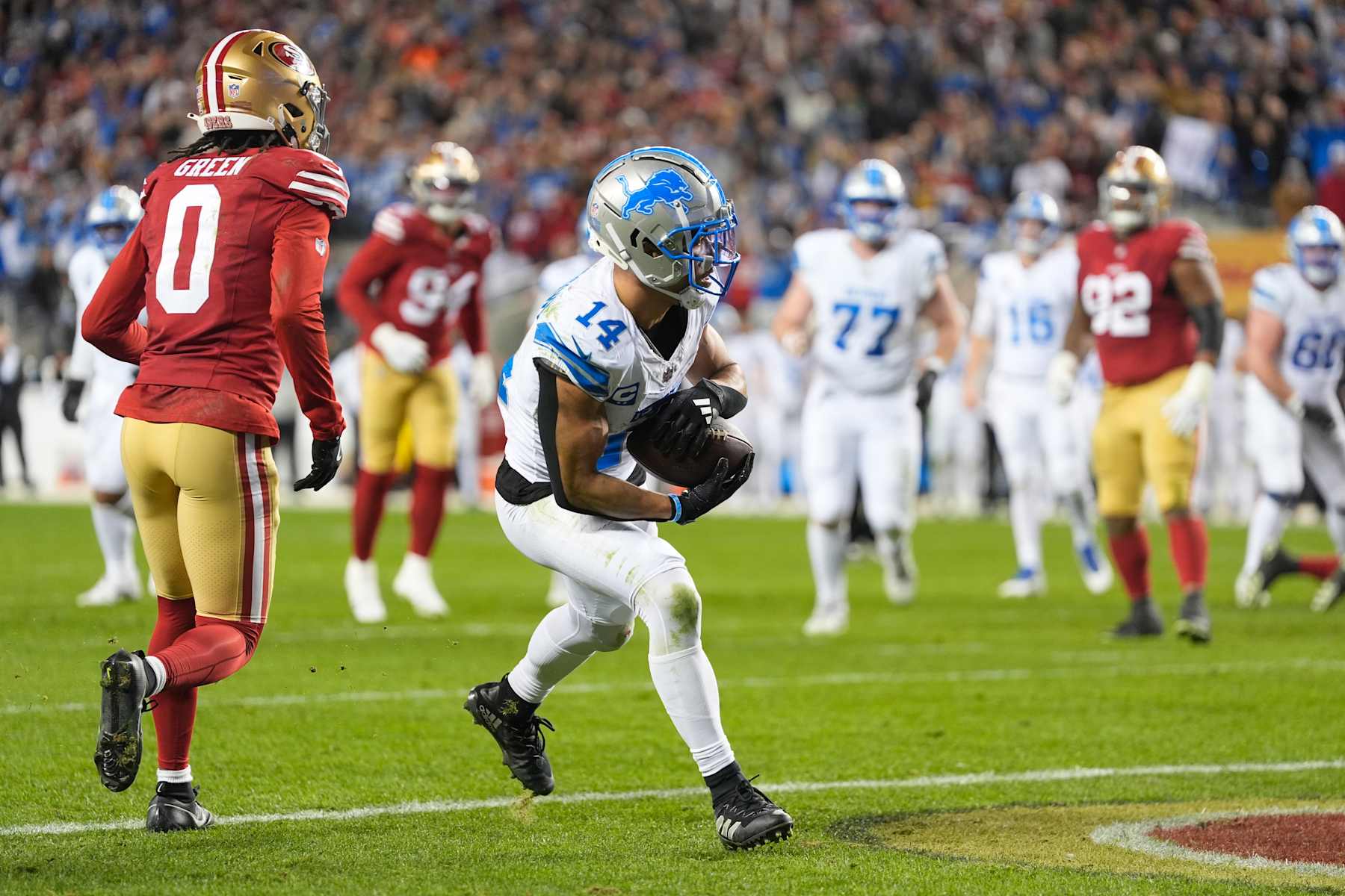 Lions Set NFL Record with 2 RB, 2 WR Passing 1,000 Scrimmage Yards in ...