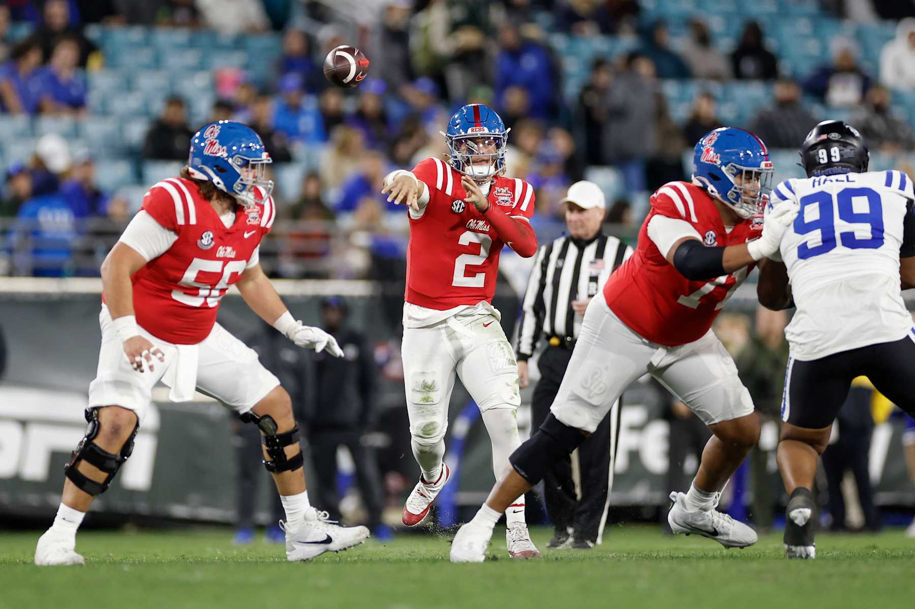 Lane Kiffin, Jaxson Dart Praised by CFB Fans as Ole Miss Dominates Duke ...