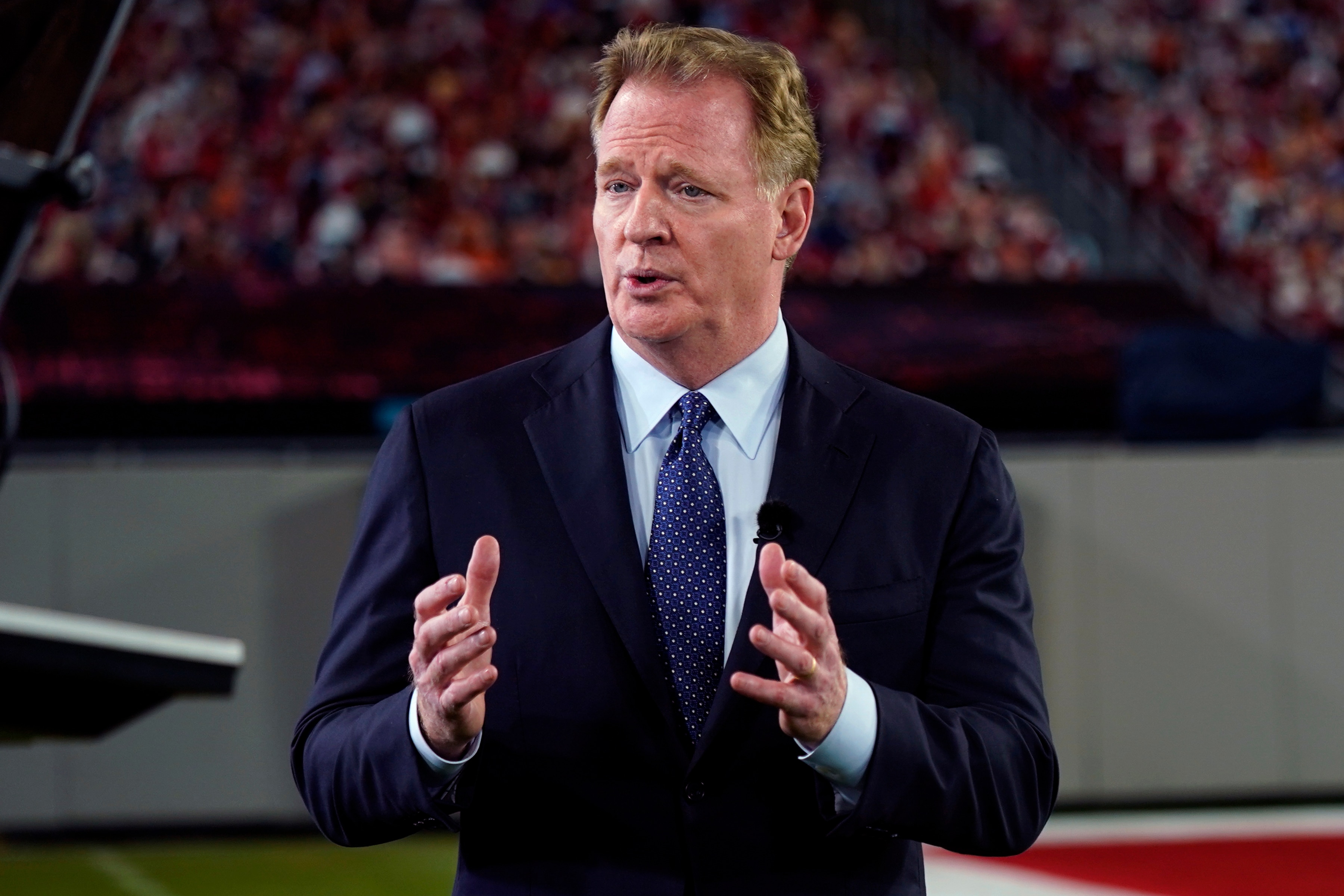 Roger Goodell Able to Hug 2021 NFL Draft Prospects After COVID-19 ...