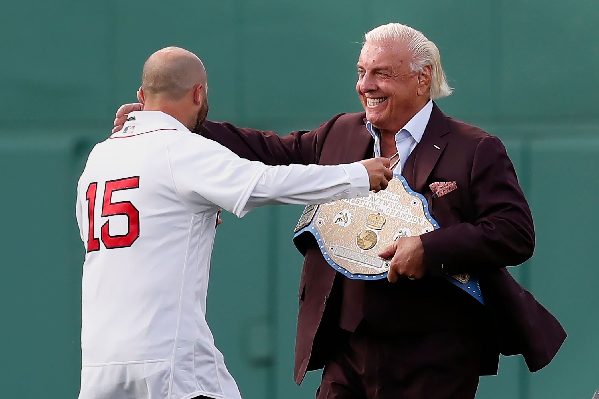 WWE Hall of Famer Ric Flair Reacts to Match-Worn Jungle Robe Being on ...