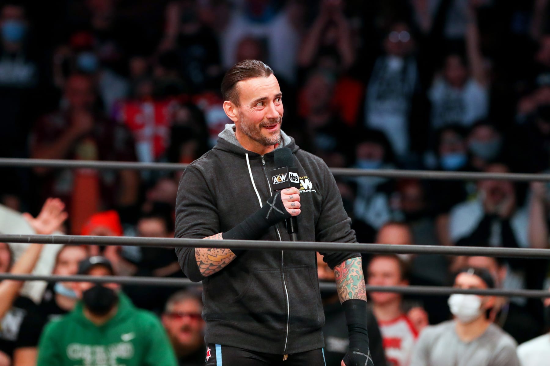 MJF Makes Shocking Return After CM Punk Beats Jon Moxley to Win AEW ...
