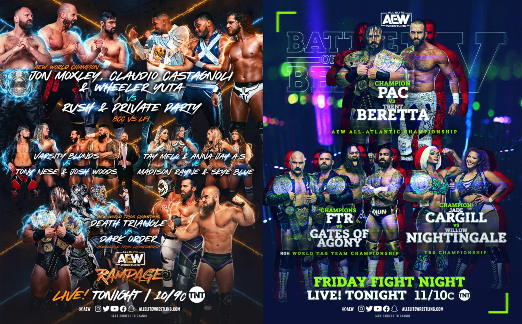 AEW Rampage and Battle of the Belts IV Results: Winners, Grades, Reaction Highlights