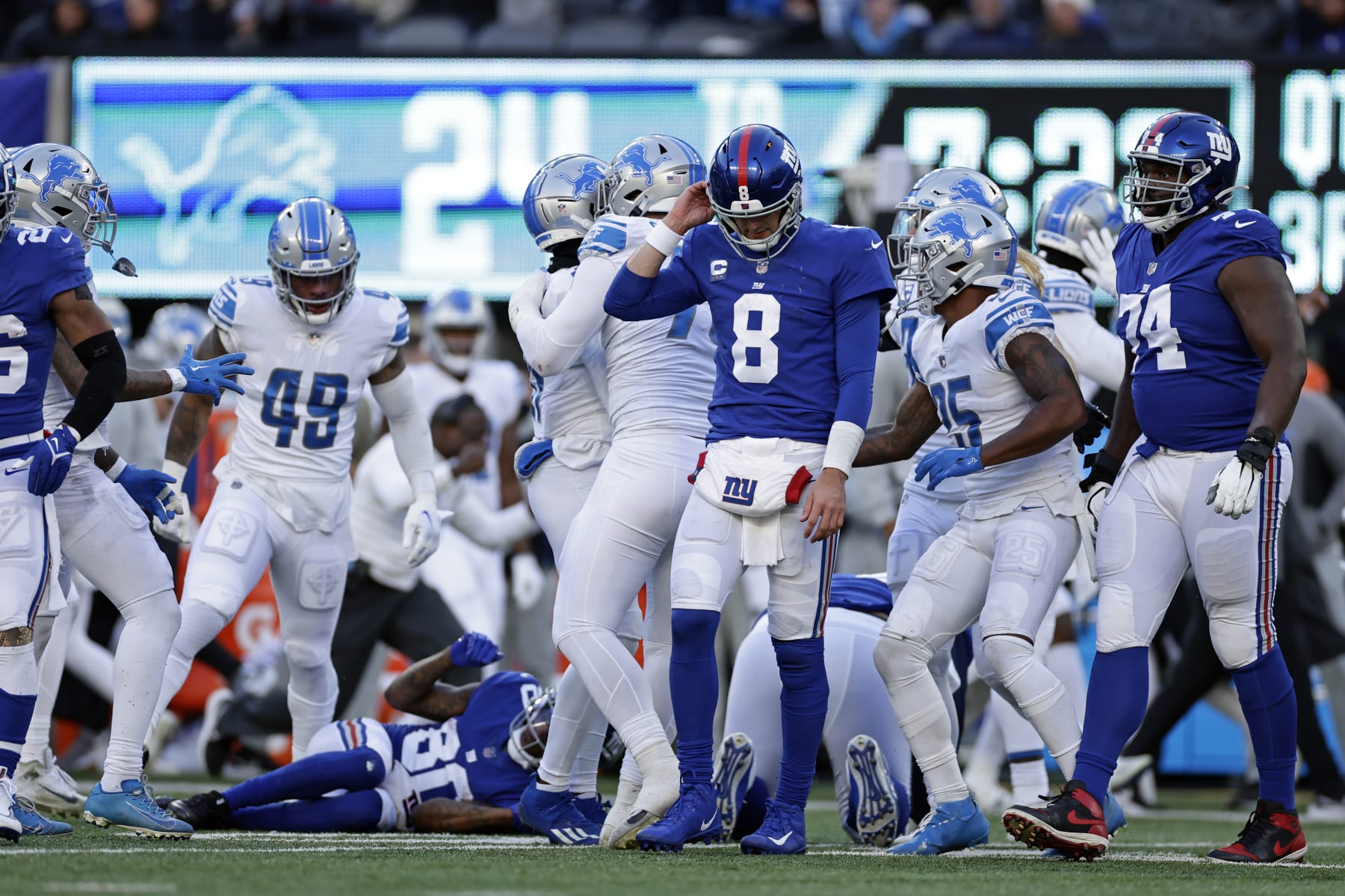 3 Takeaways from Giants' Week 11 Loss vs. Lions