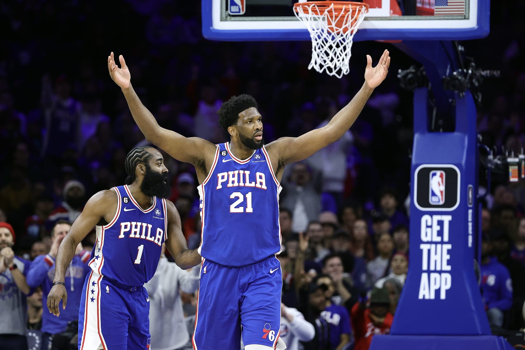 WWE's Triple H Offers to Help Pay Joel Embiid's Fines for DX Chop ...