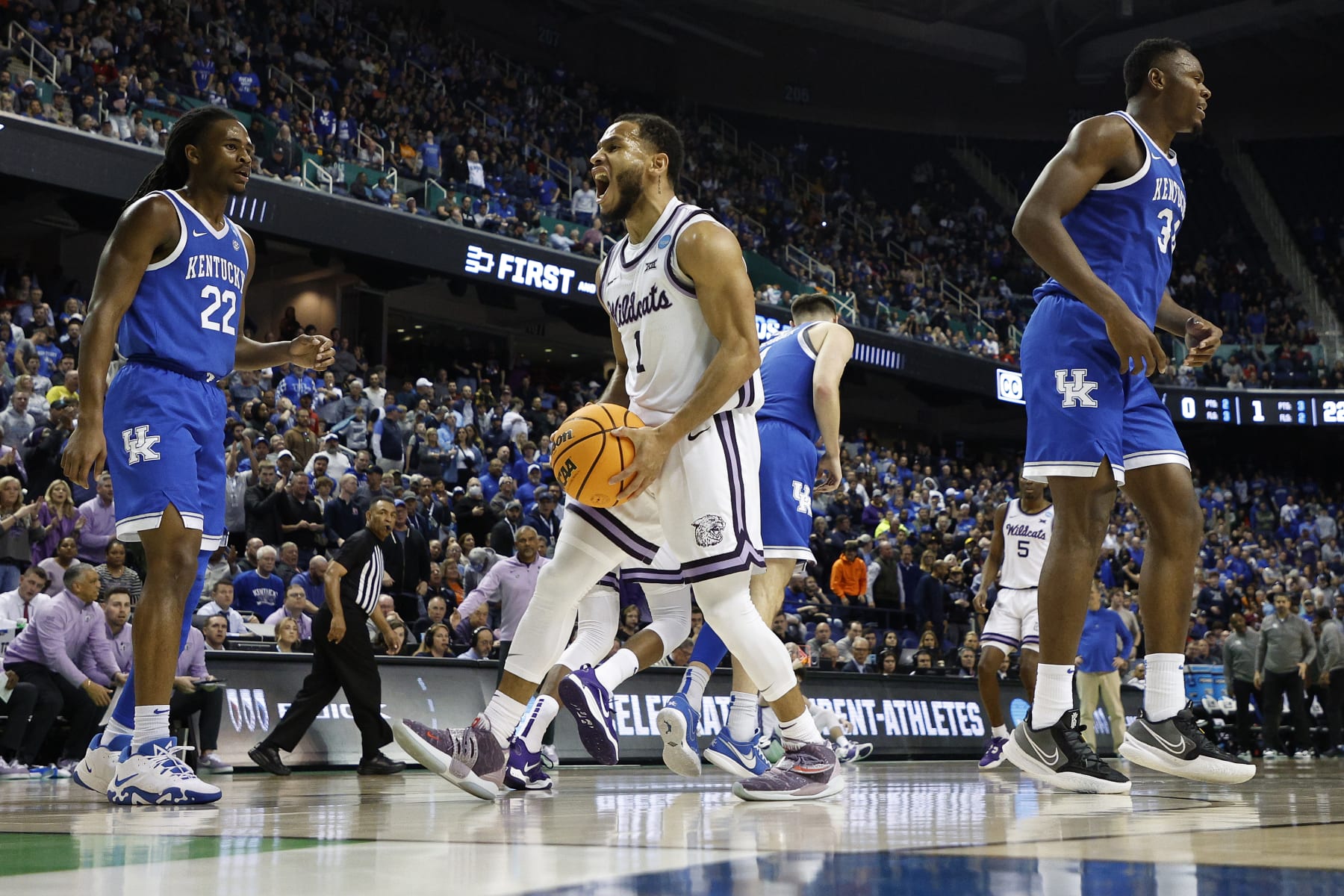 Markquis Nowell, Oscar Tshiebwe's Duel Left Fans Breathless as K-State ...