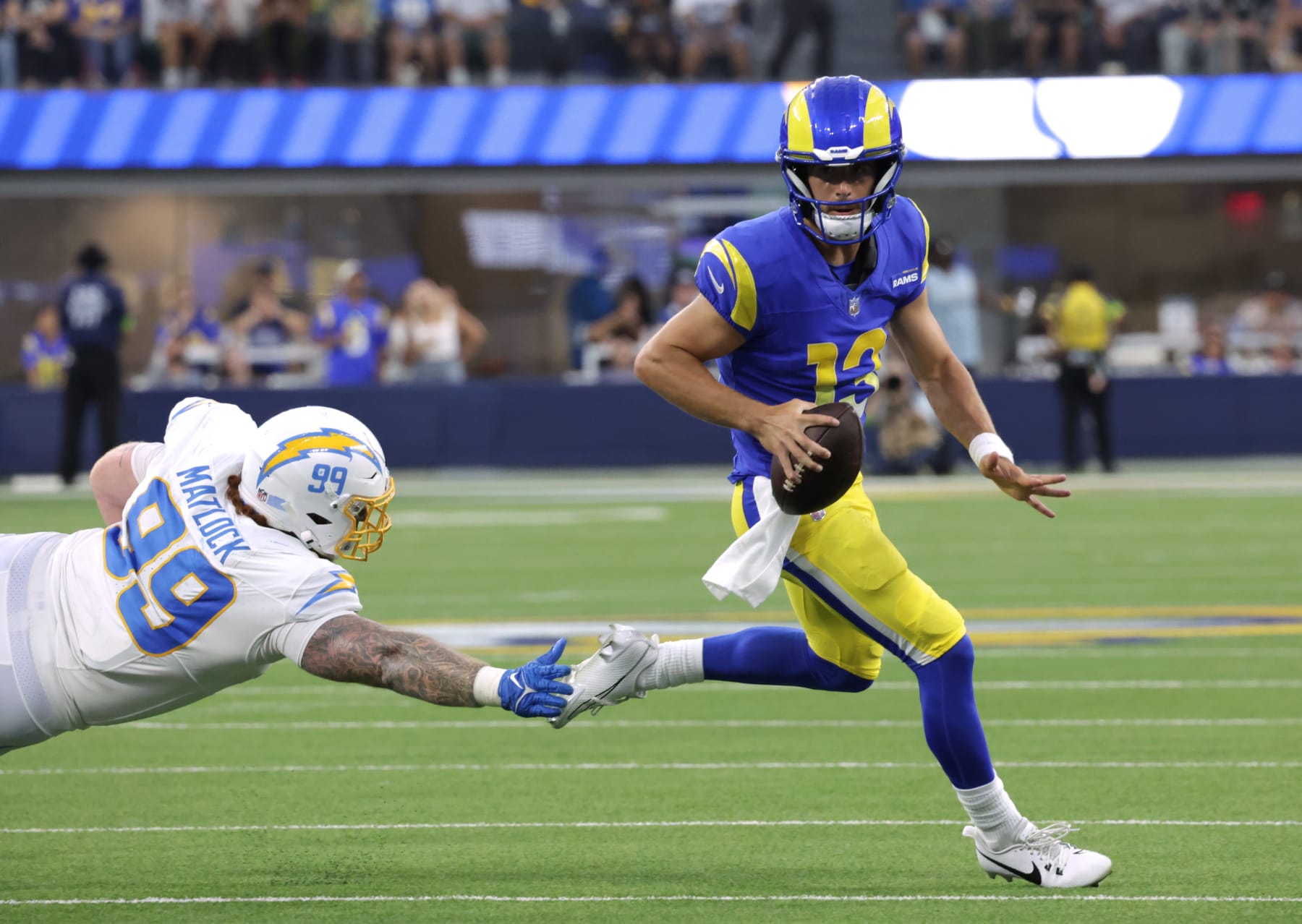 Stetson Bennett Praised by Rams HC Sean McVay After Preseason Debut vs. Chargers