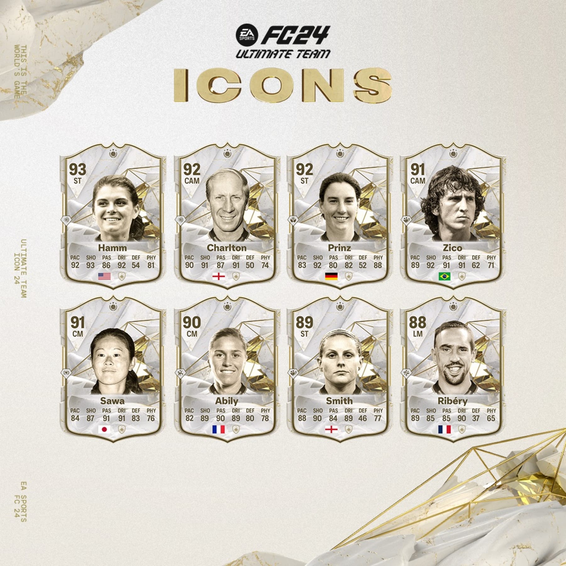 USWNT Legend Mia Hamm Headlines Class of 24 ICONs for EA Sports FC 24 ...