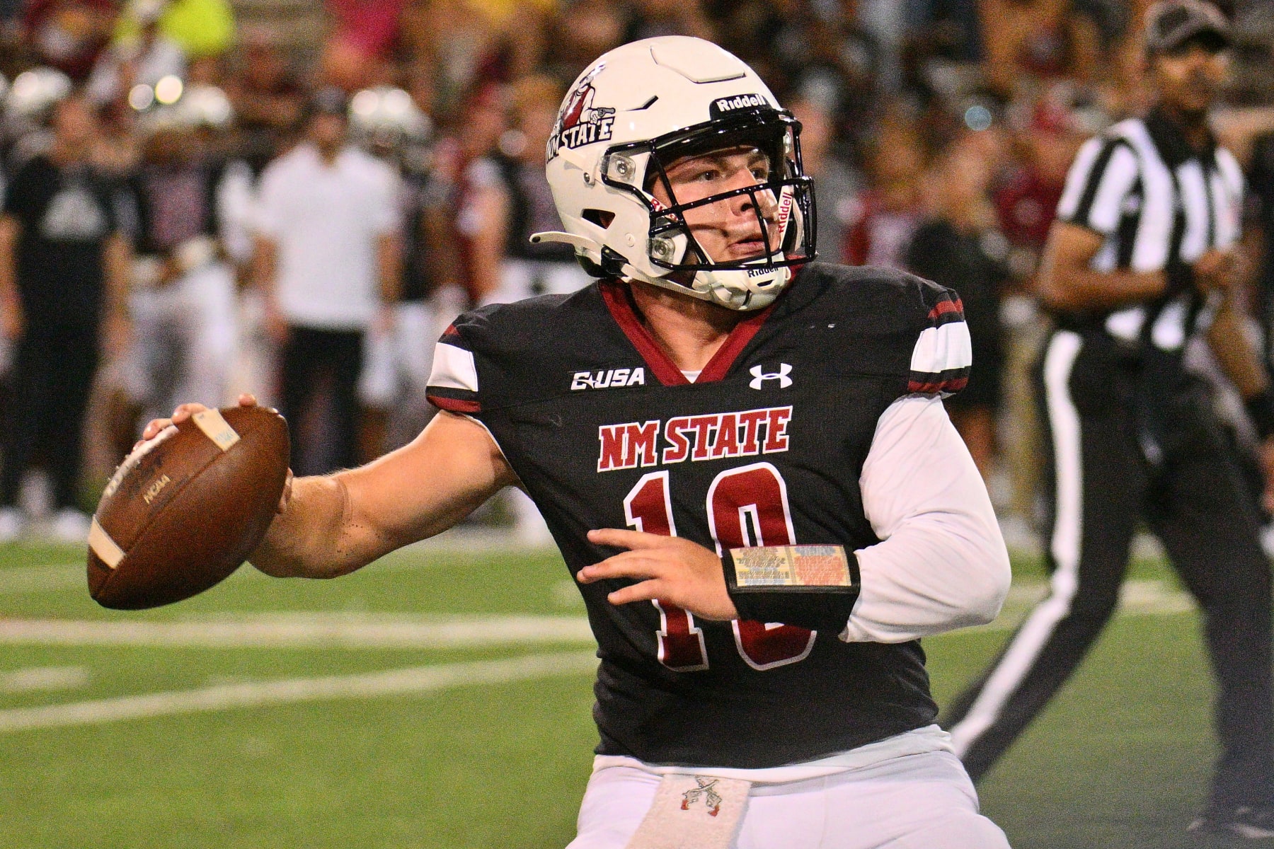 NMSU QB Diego Pavia Appears to Urinate on New Mexico Logo at Practice ...
