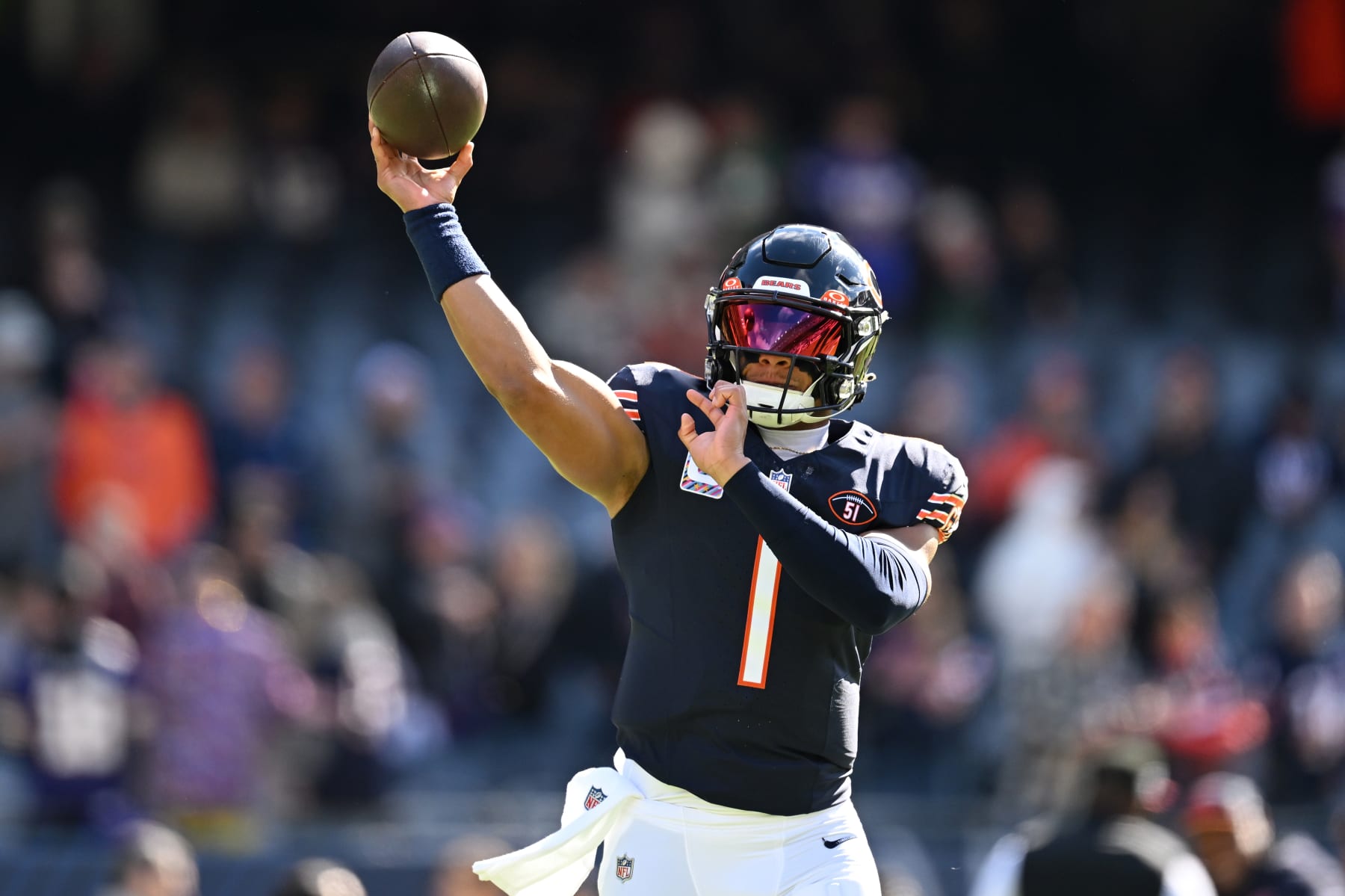 Bears' Justin Fields out vs. Raiders with Thumb Injury, 'Trending in ...
