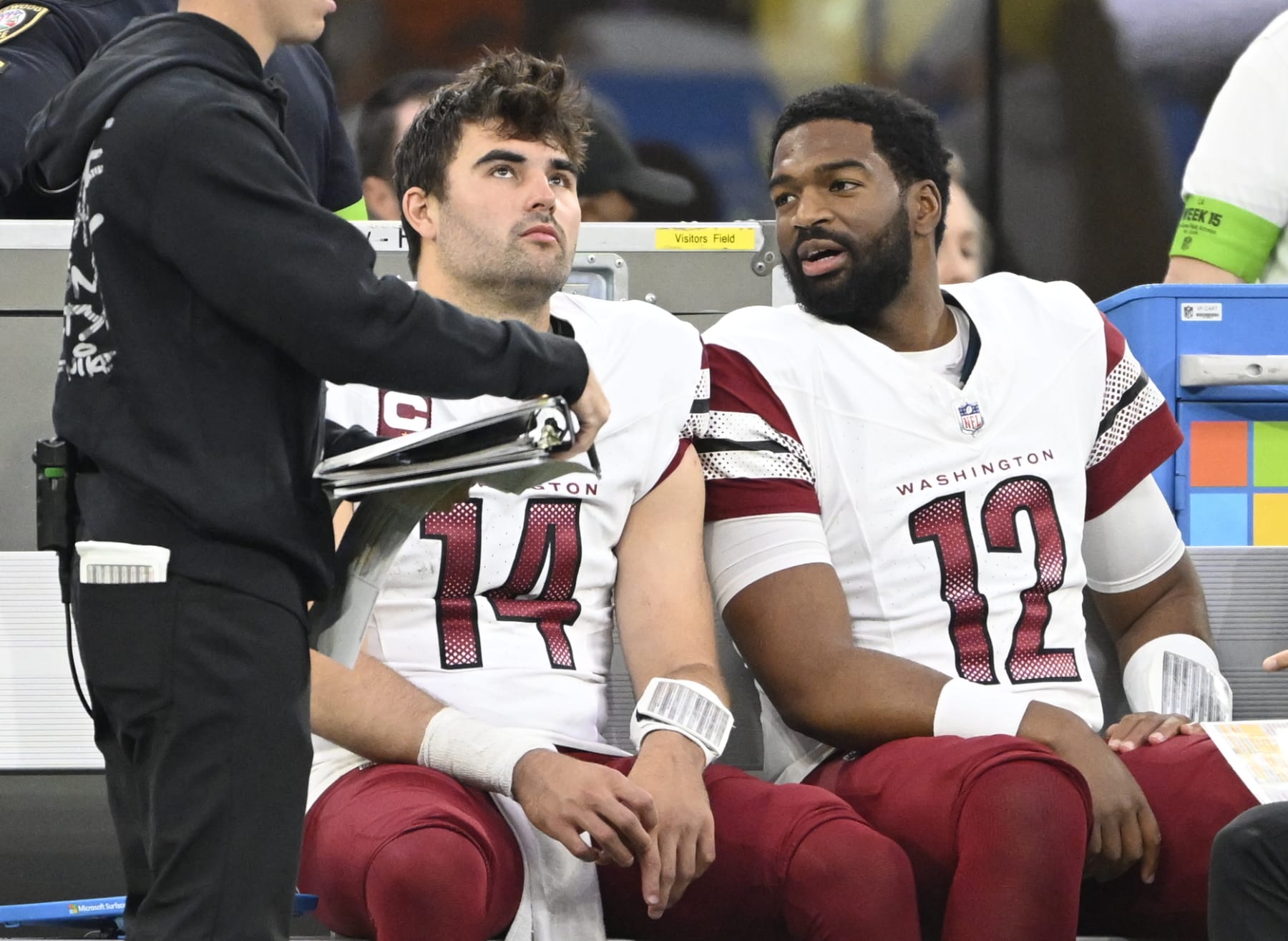 Commanders' Jacoby Brissett Reveals Message to Sam Howell After Benching vs. Jets