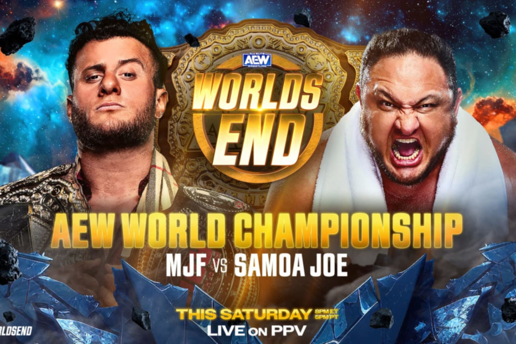 Samoa Joe Stuns MJF to Win AEW World Title at Worlds End 2023