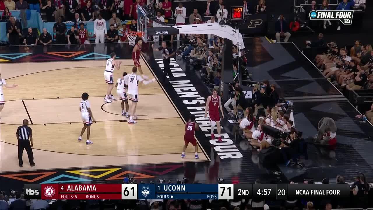 UConn's Donovan Clingan Keys Final Four Win vs. Alabama as CBB Fans Eye ...