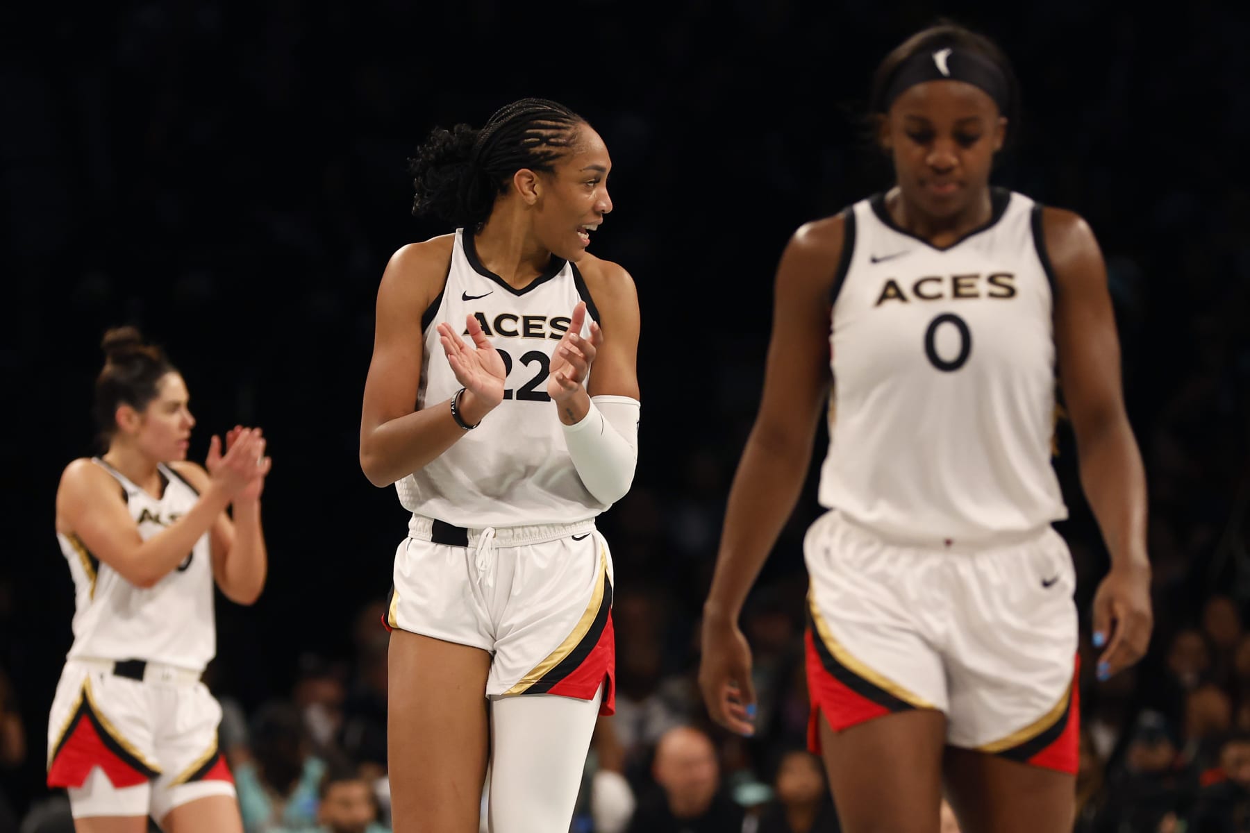 Video: A'ja Wilson, Aces Take Photo with Her WCBB Statue Before WNBA ...