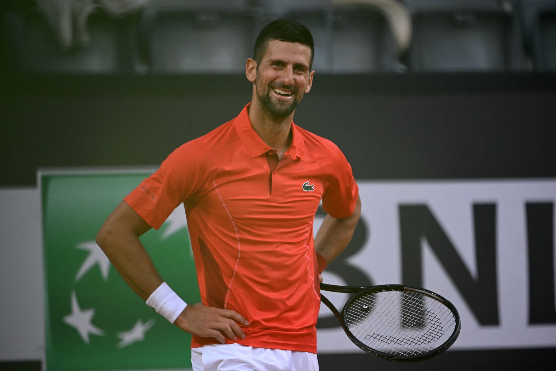 Video: Novak Djokovic Jokingly Wears Helmet After Being Hit in Head ...