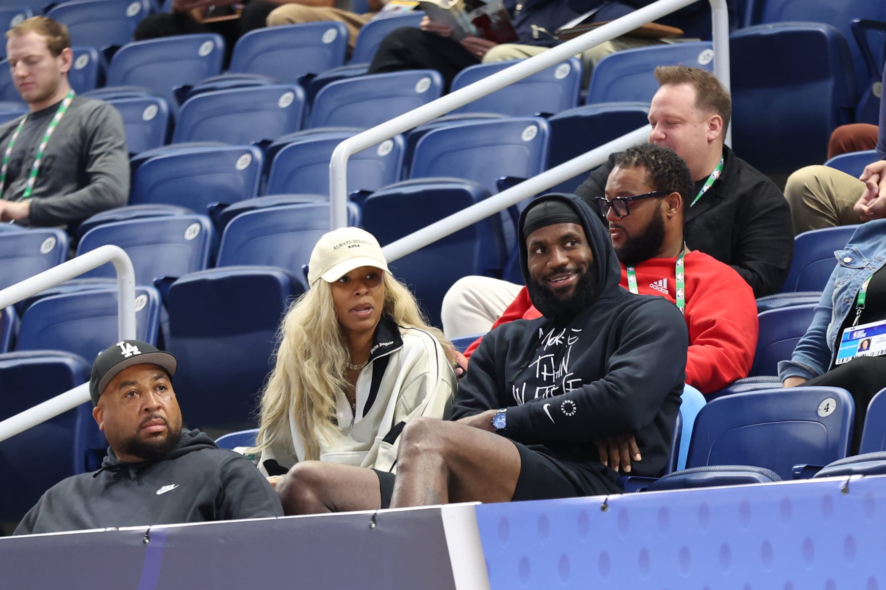 Photo: LeBron James Attends Bronny's 2nd NBA Draft Combine Scrimmage ...
