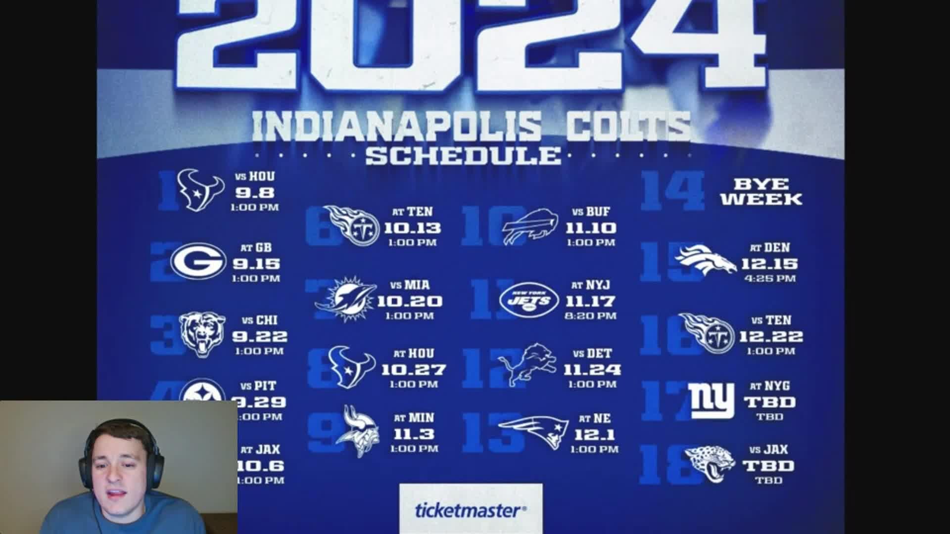 Colts 2024 NFL Schedule Released for Anthony Richardson's Return from ...
