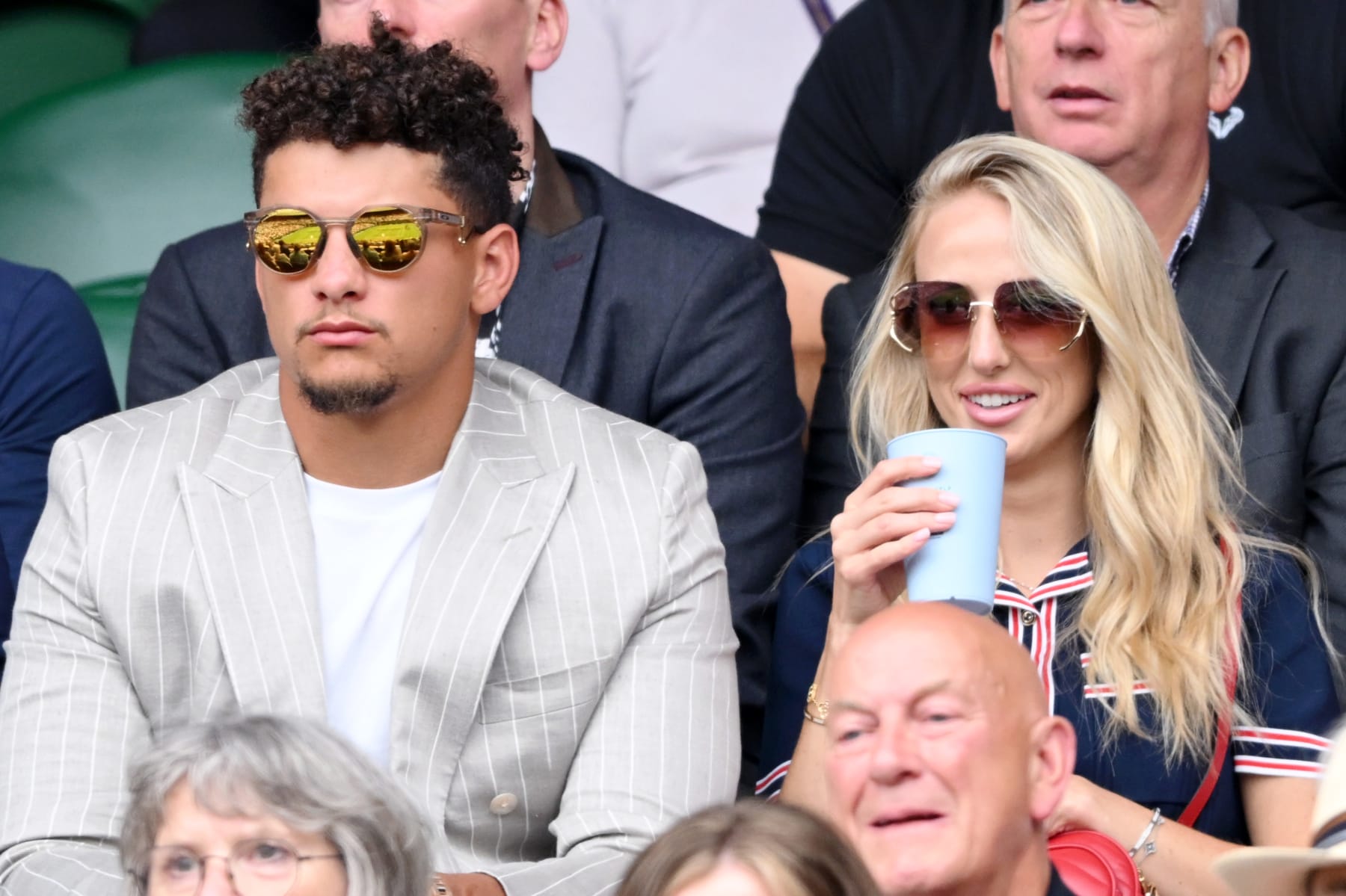 Photo: Chiefs' Patrick Mahomes Attends Alcaraz vs. Tiafoe Match at ...