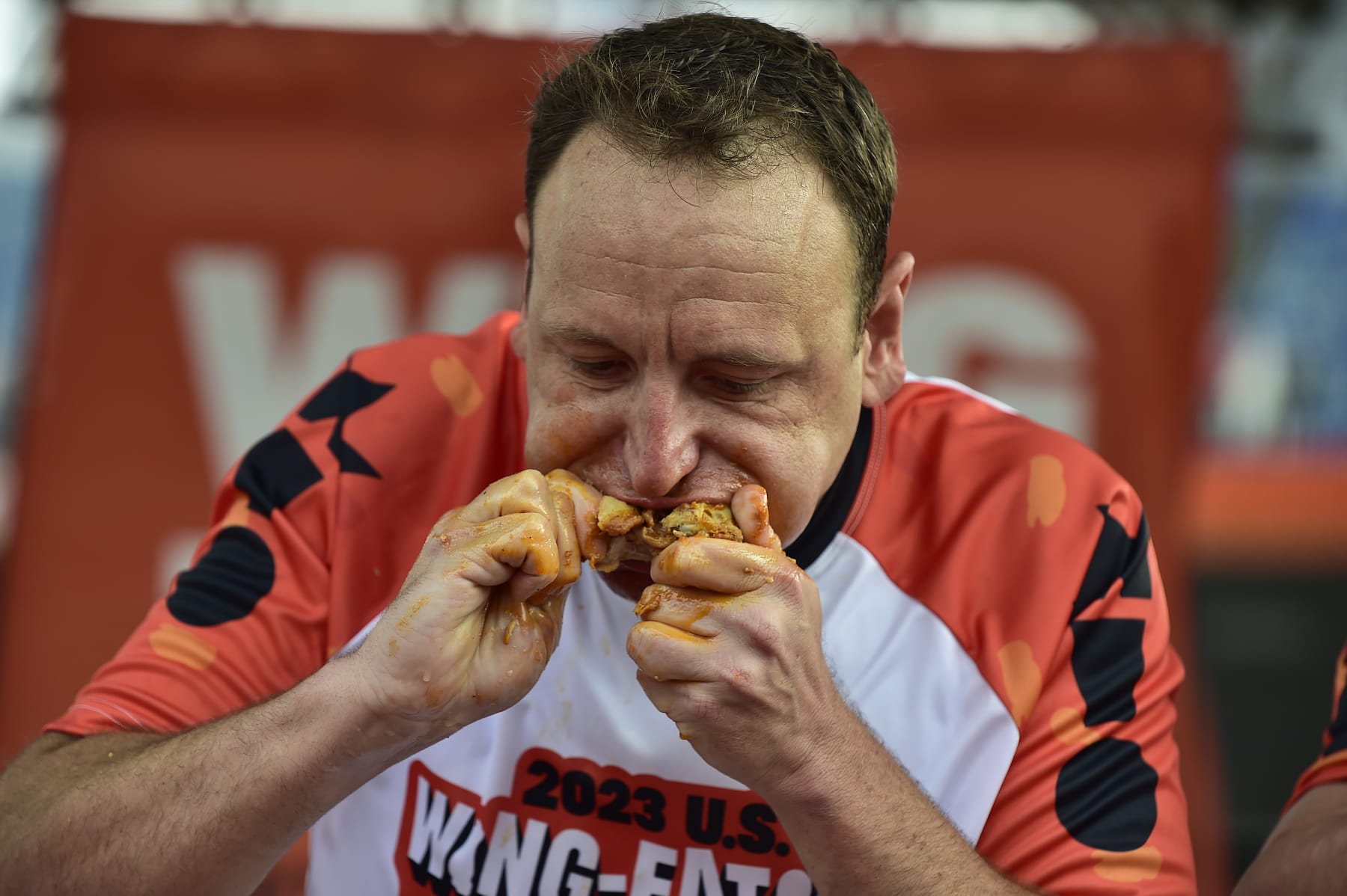 Joey Chestnut Accepts Challenge to Eat 200 Boneless Wings on Monday