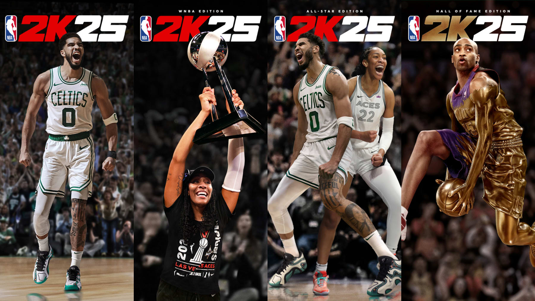 NBA 2K25 Reveals Jayson Tatum, A'ja Wilson, Vince Carter Covers and New ...