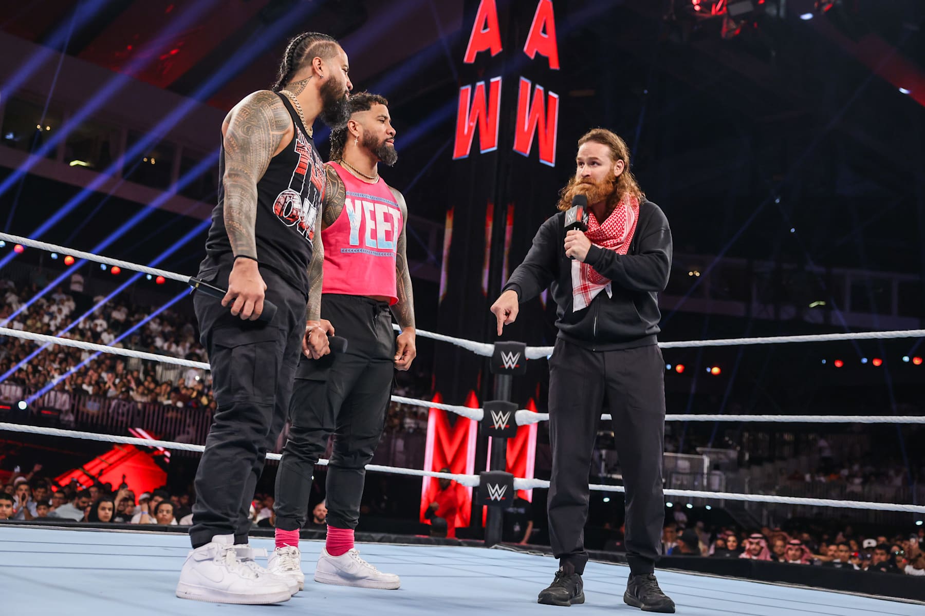 Roman Reigns, Sami Zayn, Usos Reunion Cements Bloodline Story as ...