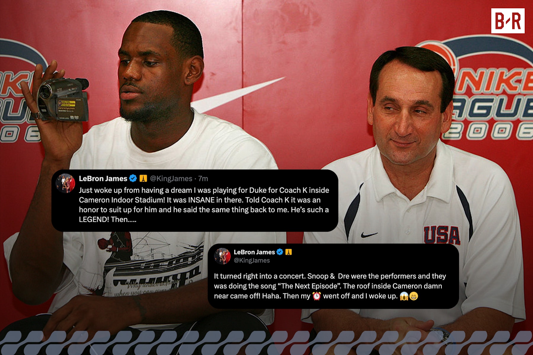 LeBron James Dreamed He Was Playing for Coach K at Duke Before Snoop ...