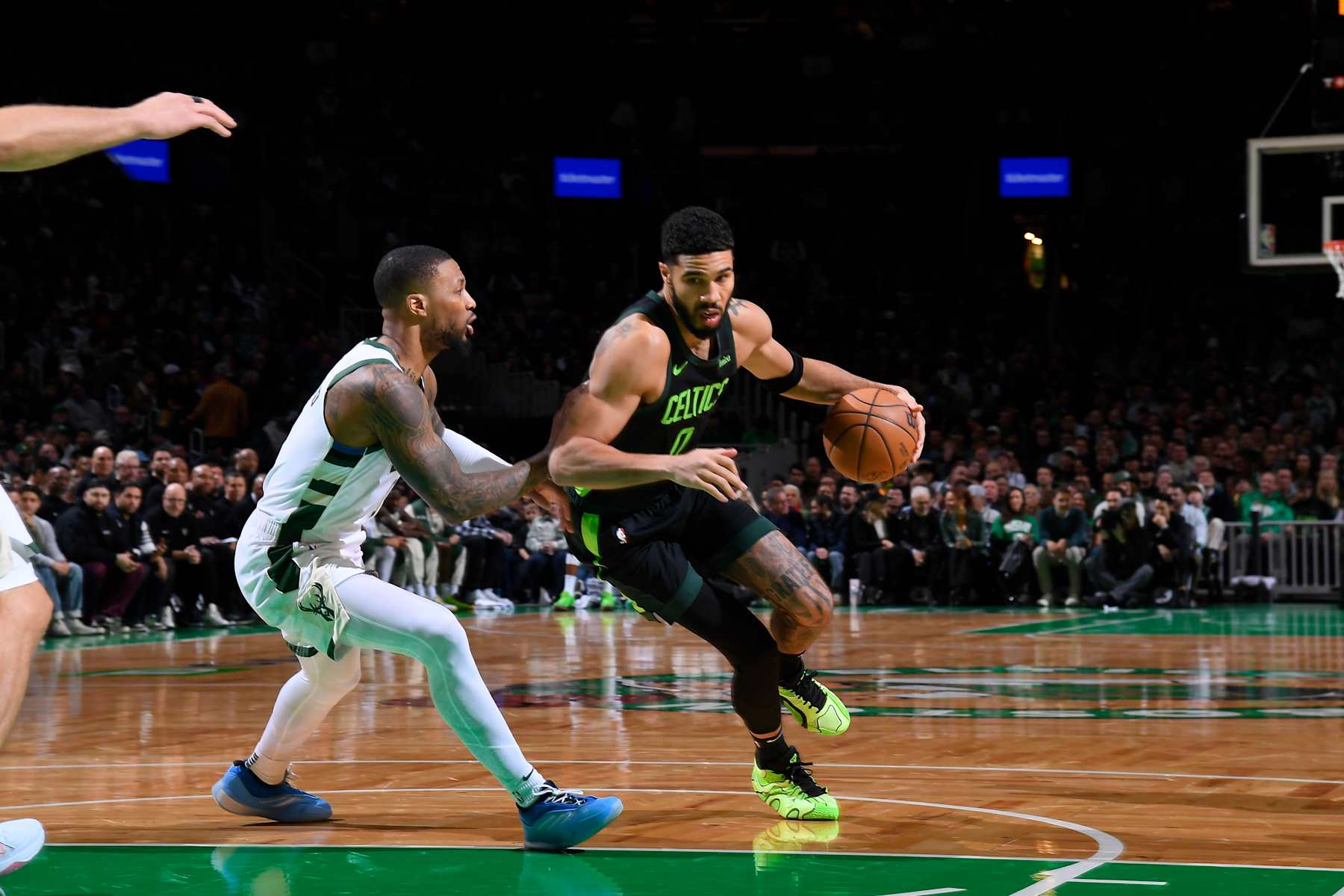 Jayson Tatum, Jaylen Brown Outduel Dame, Giannis, Wow NBA Fans as ...