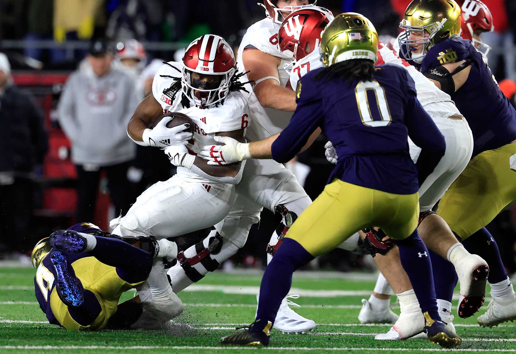 Notre Dame's Defense Dominates Indiana to Move into CFB Playoff ...