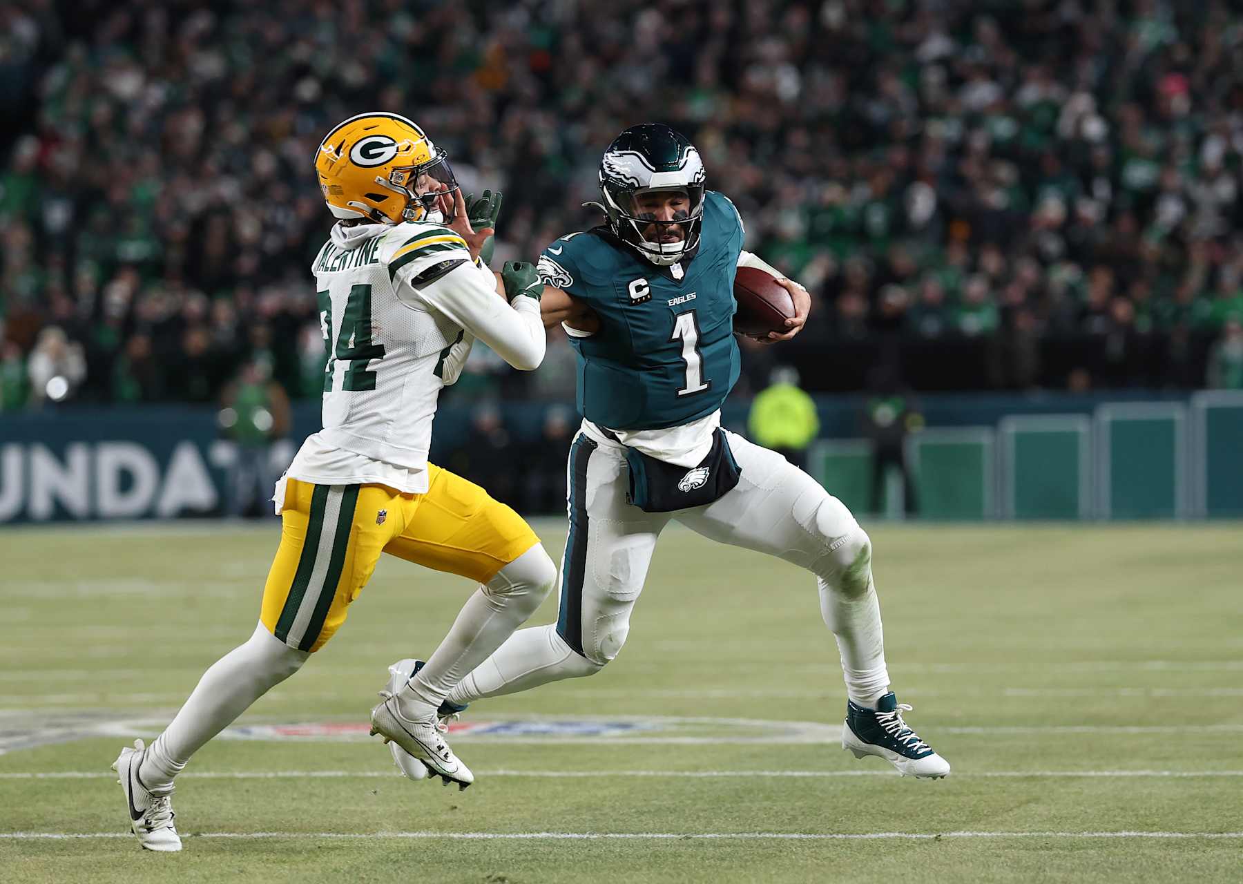 Jalen Hurts, Eagles' Win vs. Packers in 2025 NFL Playoff Bracket Draws ...
