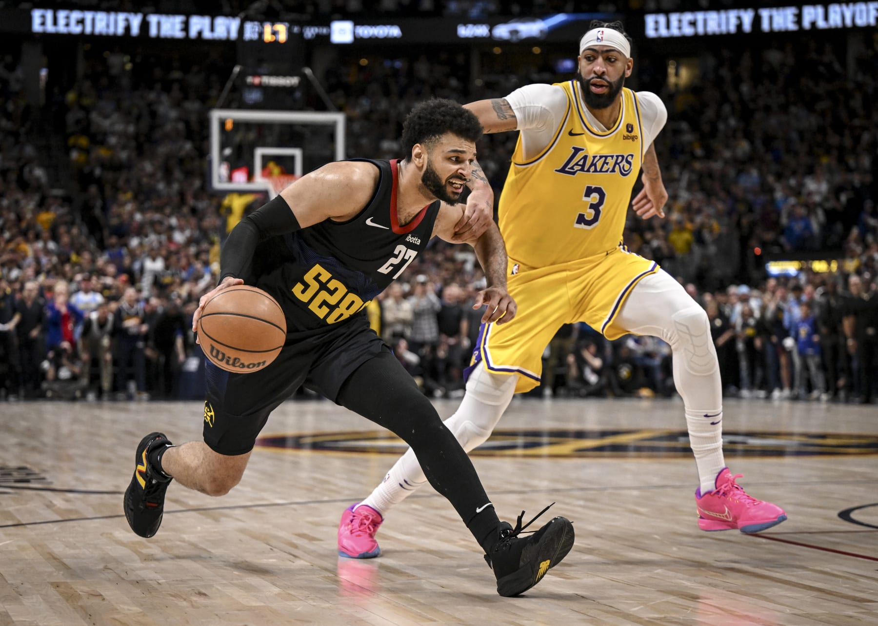 Video: Jamal Murray Reacts to Shot over Anthony Davis to Win Nuggets ...
