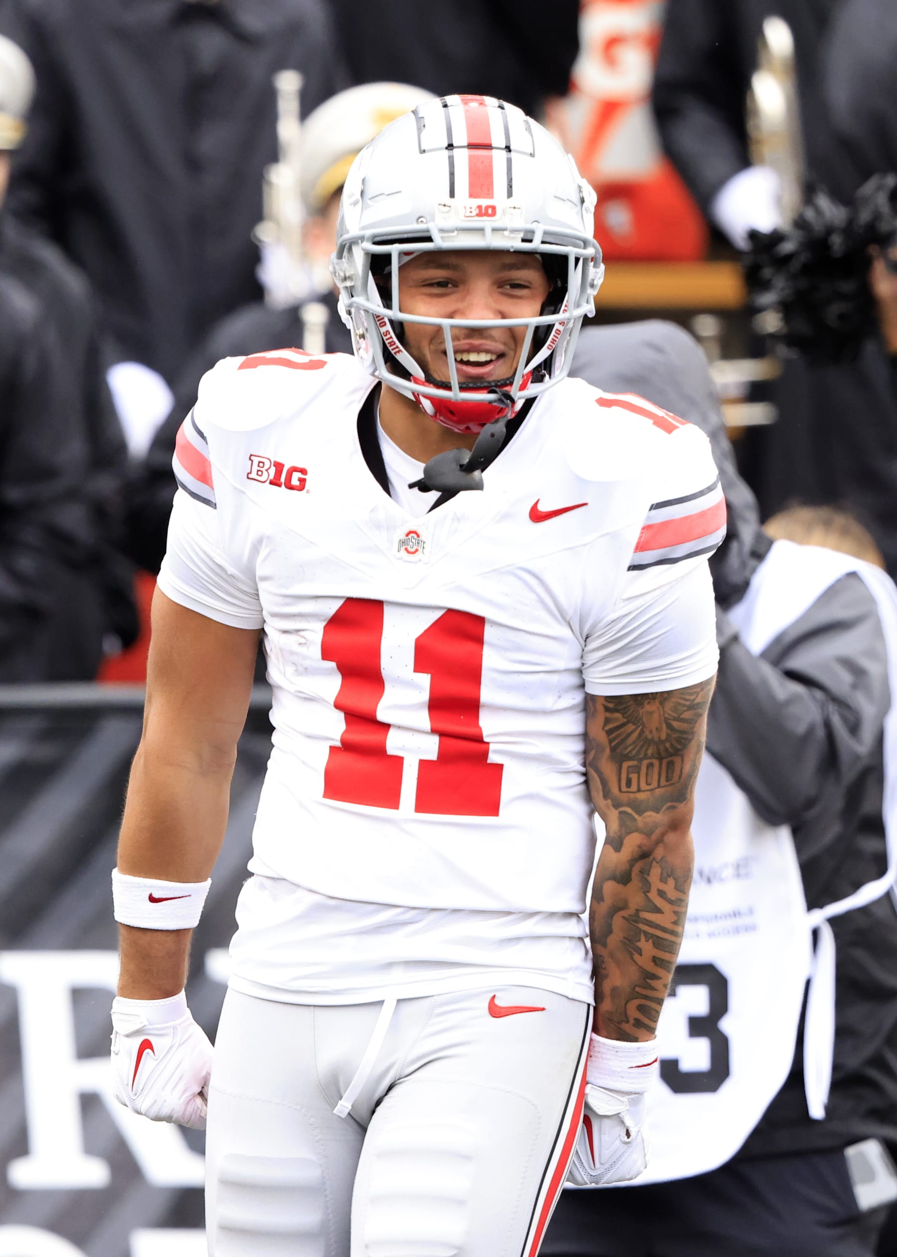 Photo: Ohio State's Brandon Inniss Shows off 91-16 Blowout of Michigan ...