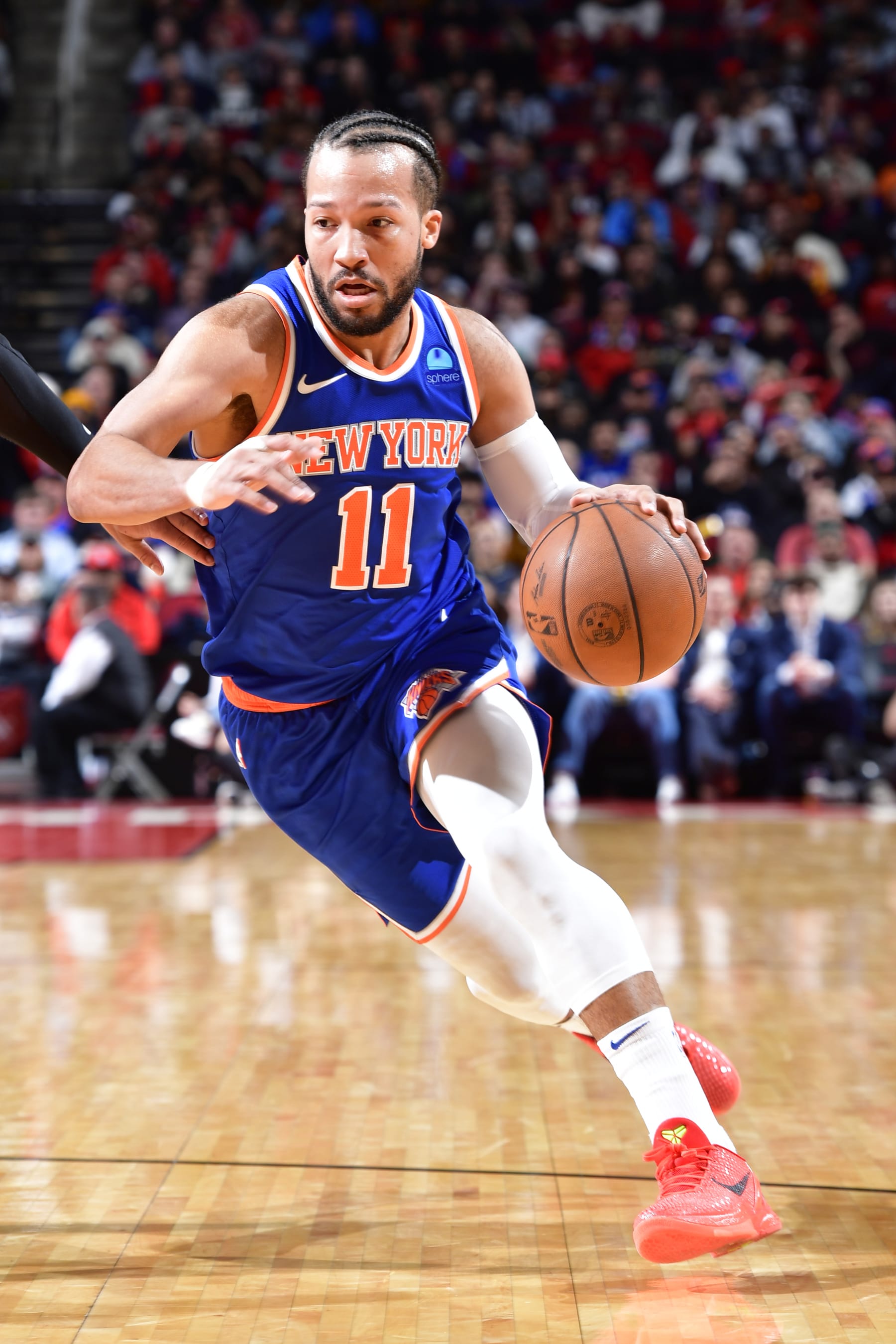 Video: Knicks' Jalen Brunson Reacts to Foul in Rockets Loss as Ref Admits Wrong Call | News ...