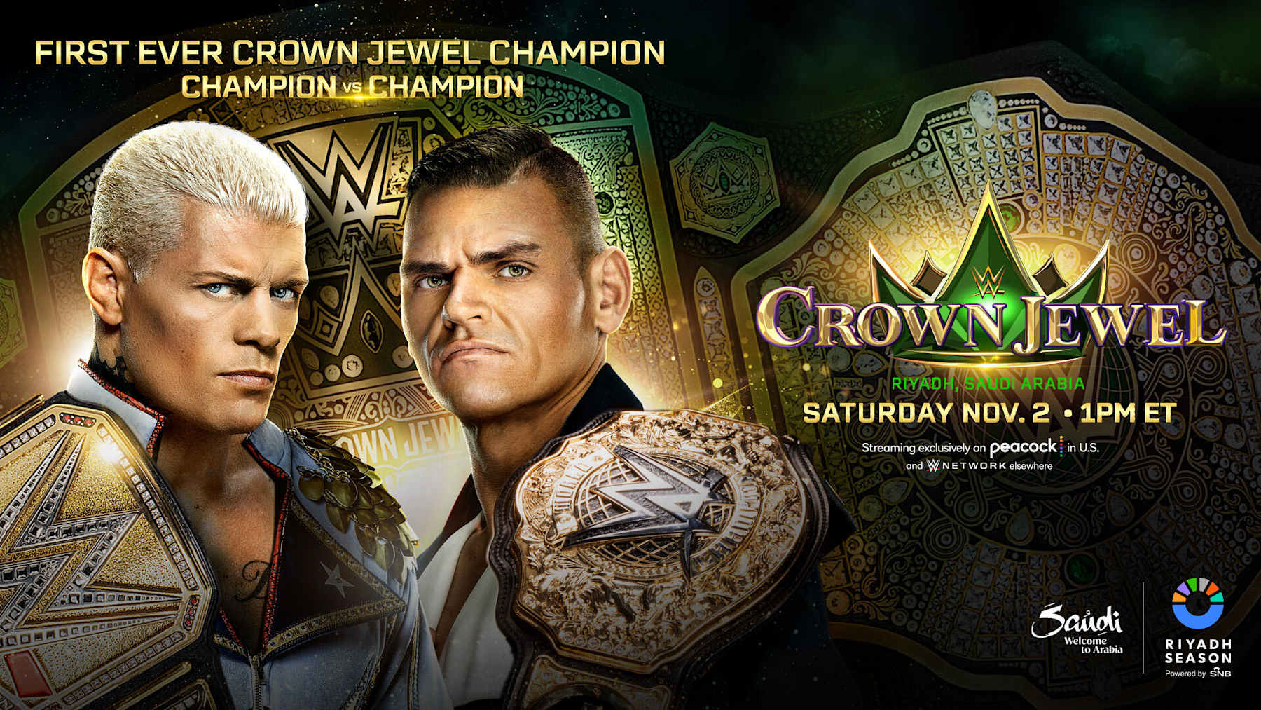 Cody Rhodes Beats Gunther to Win 1st-Ever WWE Crown Jewel Men's ...