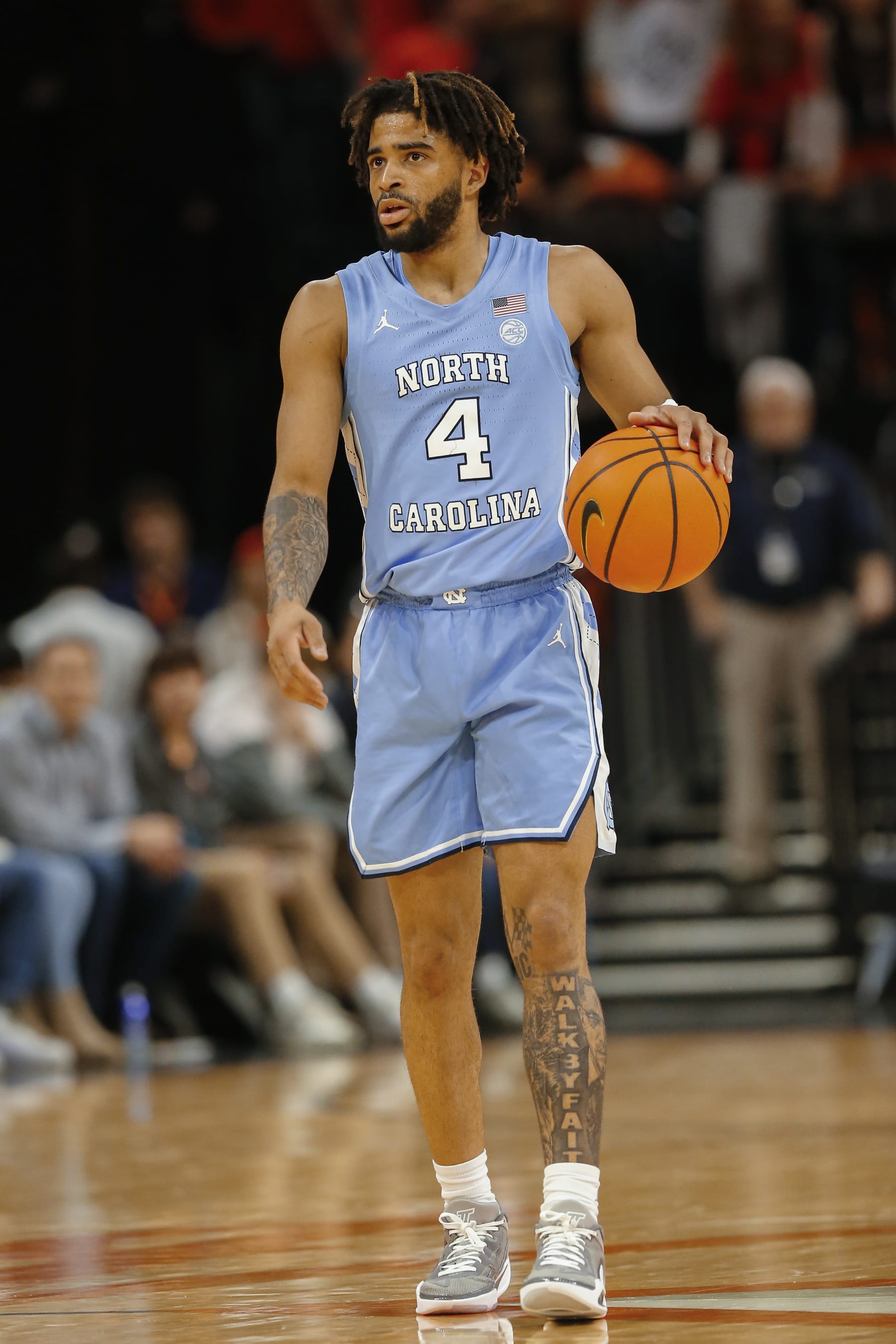 UNC's RJ Davis Celebrated by CBB Fans After Historic 42-Point Game in ...