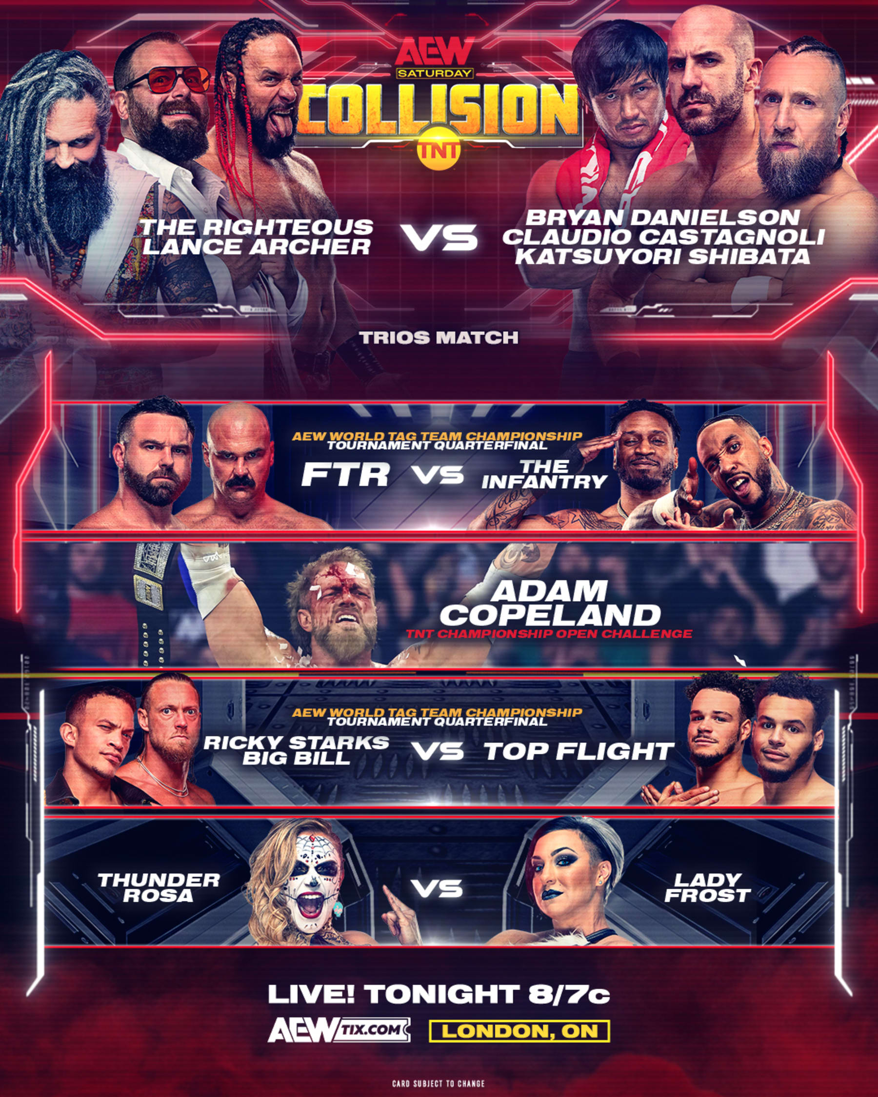 AEW Collision Results: Winners, Live Grades, Reaction, Highlights From ... AEW Collision Results: Winners, Live Grades, Reaction, Highlights From ...