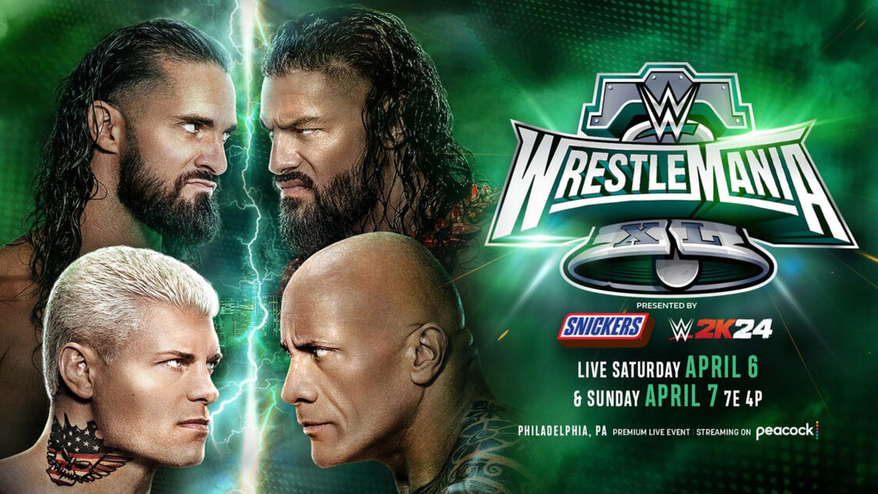 The Rock, Roman Reigns Beat Cody Rhodes, Seth Rollins at WWE ...