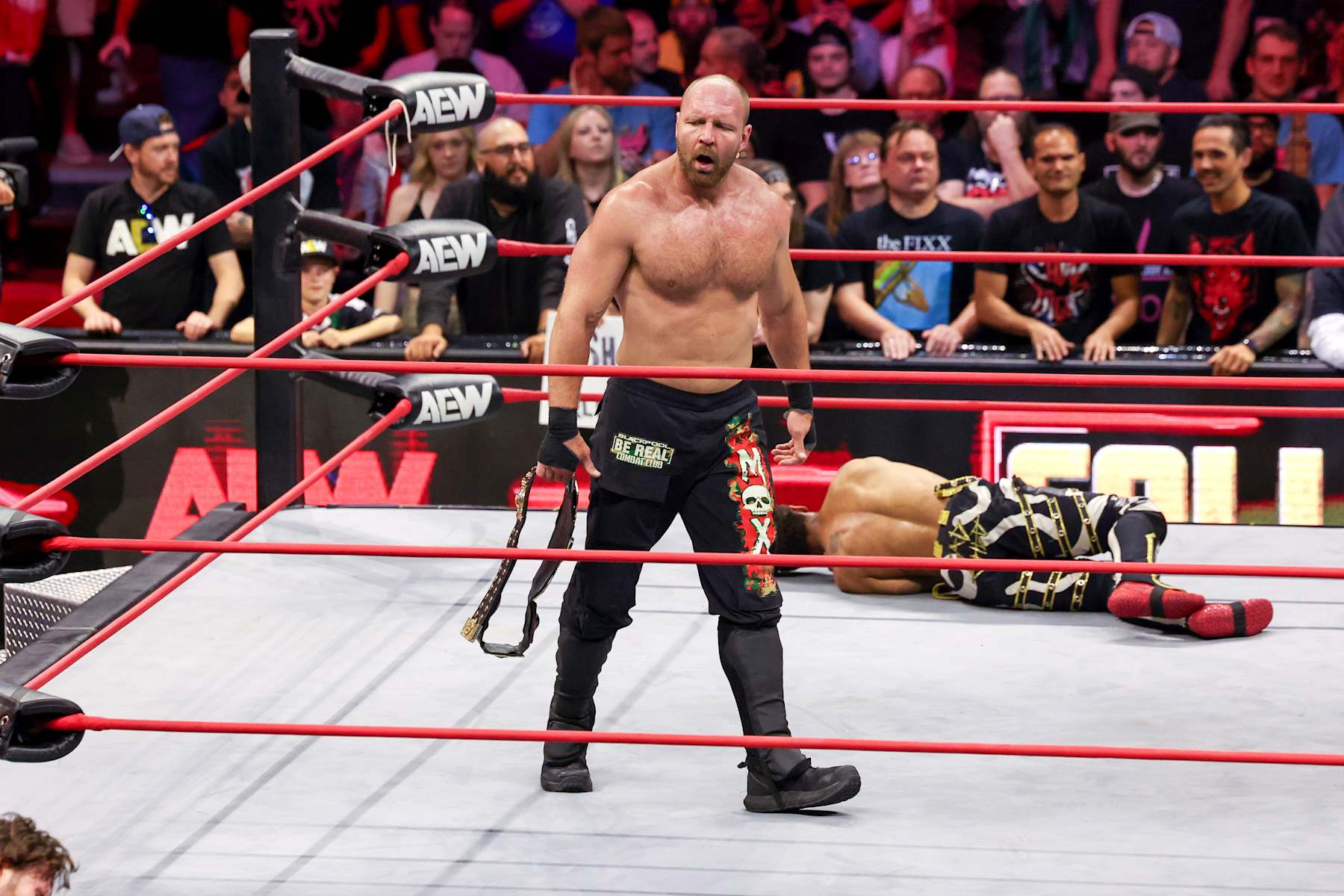 Jon Moxley Retains Aew Title Vs Adam Page Orange Cassidy Jay White