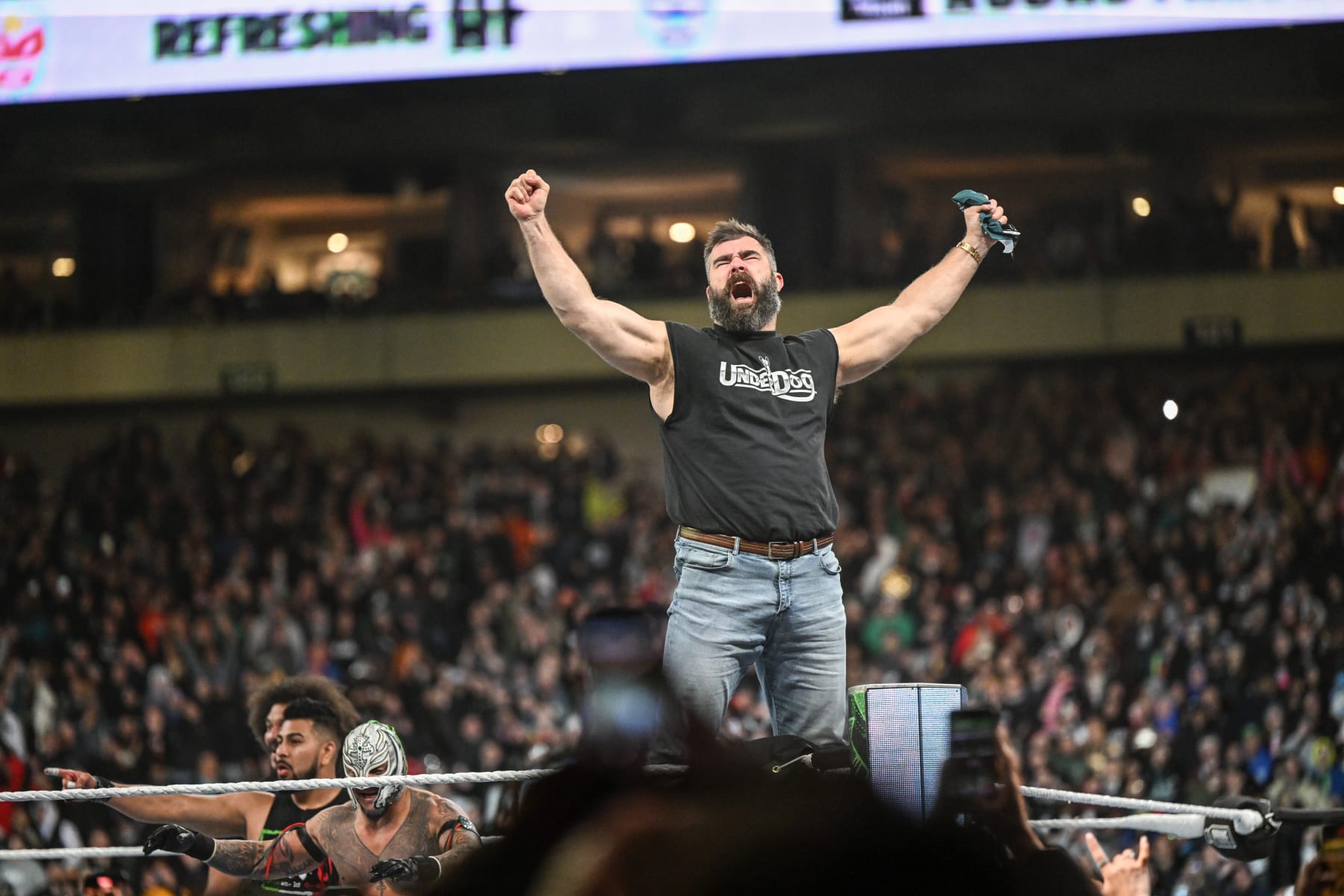 WWE Rumors: Eagles Legend Jason Kelce 'Would Be Welcomed Back' After WrestleMania 40 | News ...