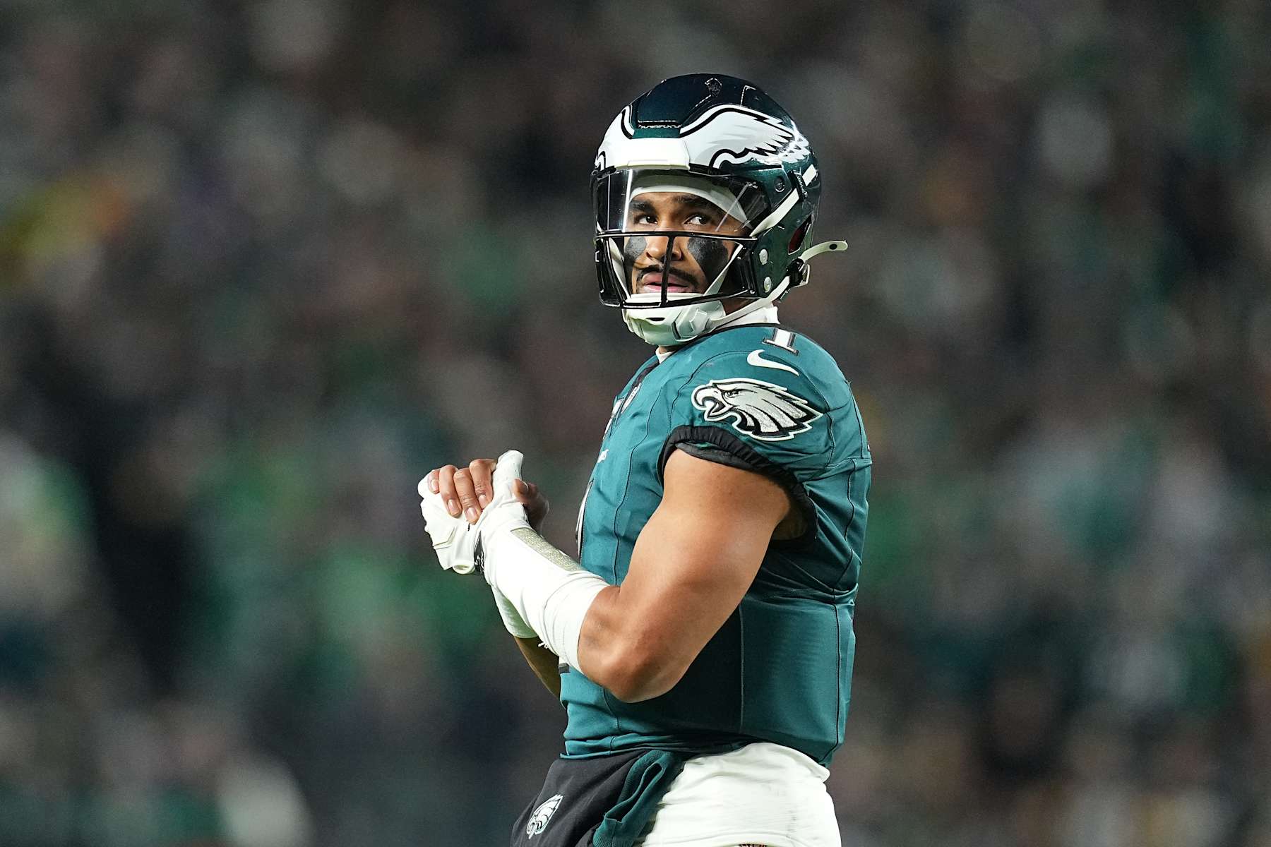 Eagles' Jalen Hurts Out with Concussion vs. Commanders, Replaced By Kenny Pickett