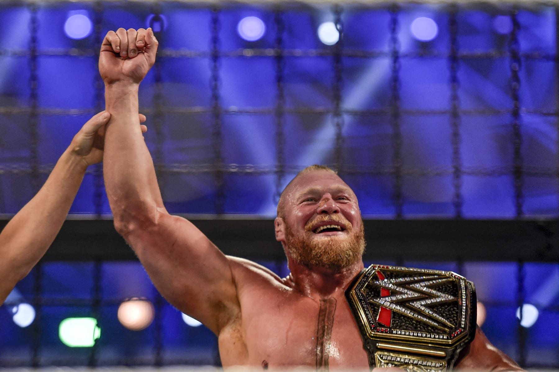 Brock Lesnar Accepts Omos' Challenge for WWE WrestleMania 39 Match ...